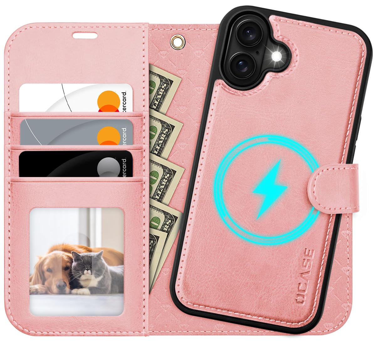 Amazon.com: OCASE for iPhone 16 Case Detachable Wallet Case with Card ...