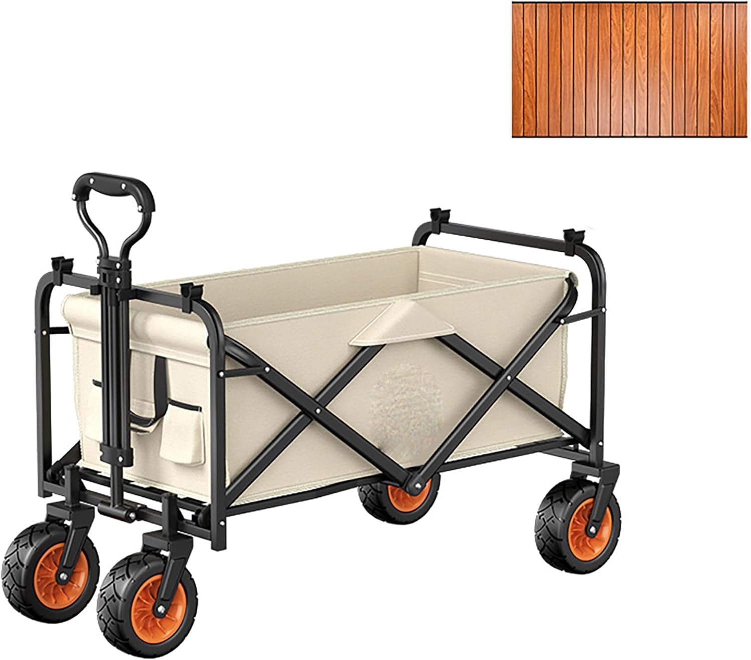 Amazon.co.jp: WOWTAC キャリーカート アウトドアワゴン キャリーワゴン 折りたたみ式キャリーカート キャンプ用品 大容量150L 耐荷重150kg 大型軽量 折り畳み ...