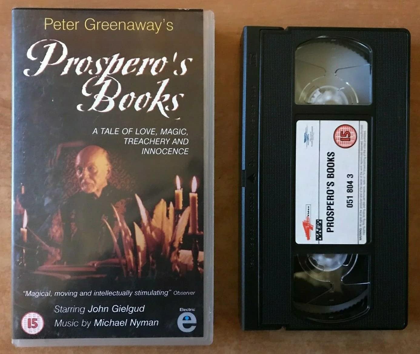 Amazon.com: Prospero's Books [VHS] : John Gielgud, Michael Clark ...