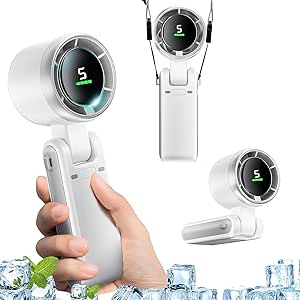 Amazon.co.jp: Portable Fan, Handy Fan, Super Strong (19,000 RPM Ultra ...