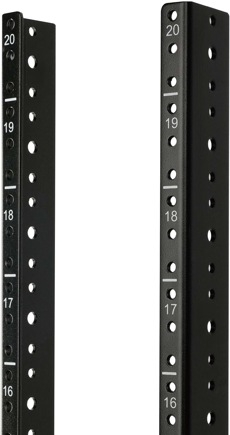 Amazon.com: Tecmojo 20U Vertical Rack Rail Pair Kit DIY Rack Rails Kit ...