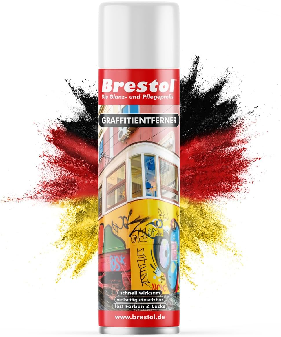 BRESTOL® GRAFFITI ENTFERNER 400 ml Spray - Graffitilöser Farbabbeizer ...