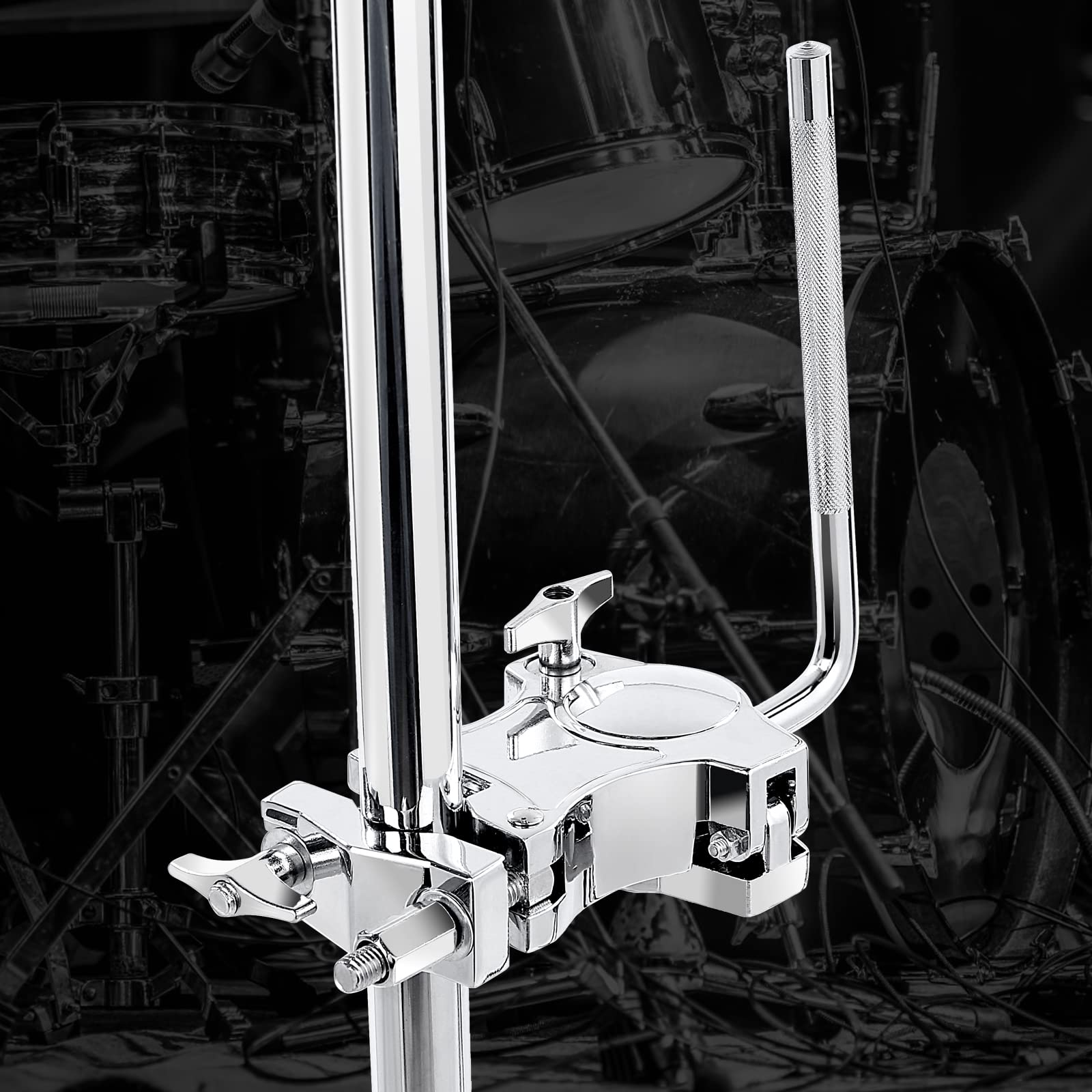 Snapklik.com : L-Rod Cowbells Clamp,Silver Drum Clamp Cowling Mounting ...