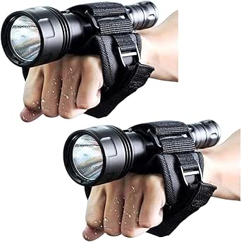 Amazon.co.jp: Quikaboo ハンドライトホルダー フリーサイズ 装着 アームマウント 照明 ブラケット ダイビング (2個セット) : スポーツ＆アウトドア