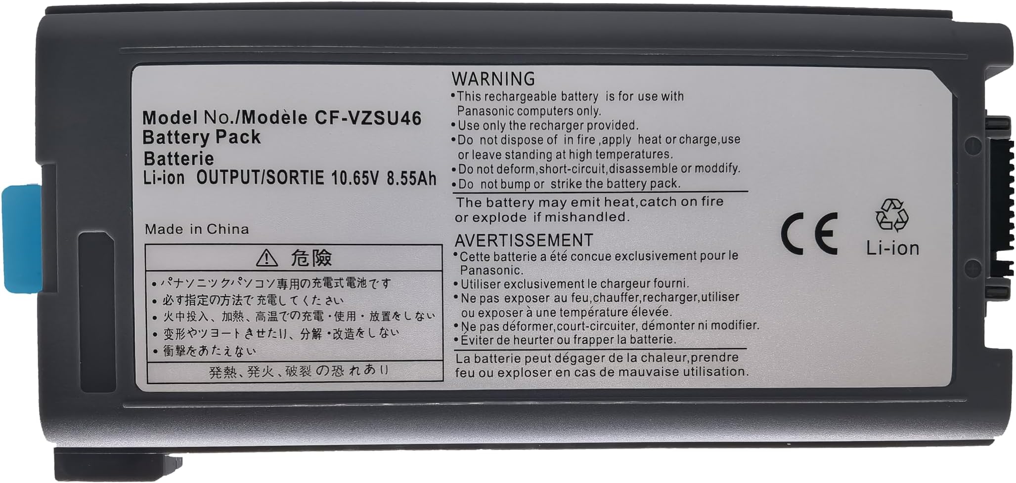 Amazon.com: New Genuine Panasonic CF-30 CF-31 CF-53 10.8V 69Wh Battery ...