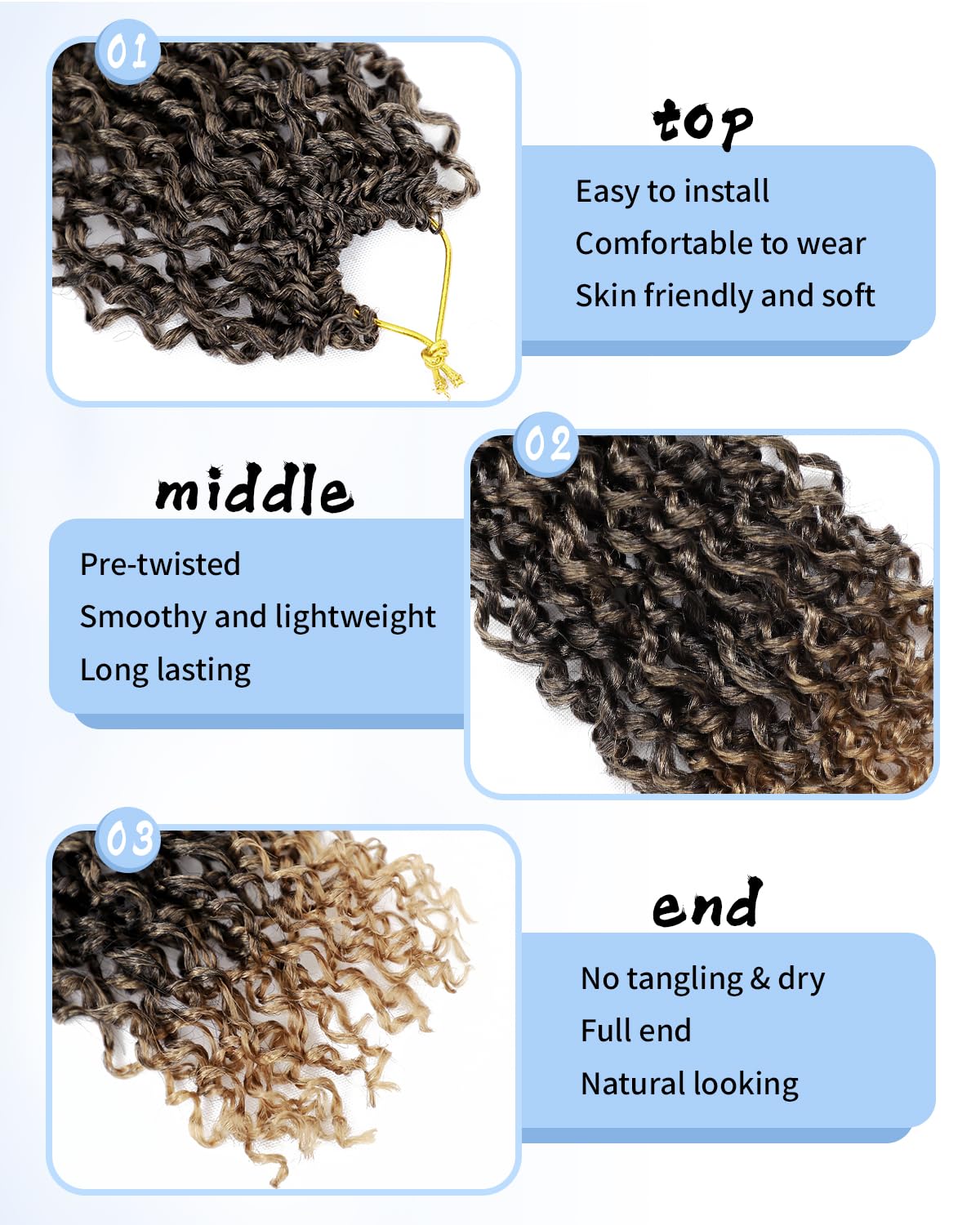 Snapklik.com : Eerya 8 Inch Yanky Twist Crochet Hair For Women 8 Packs ...