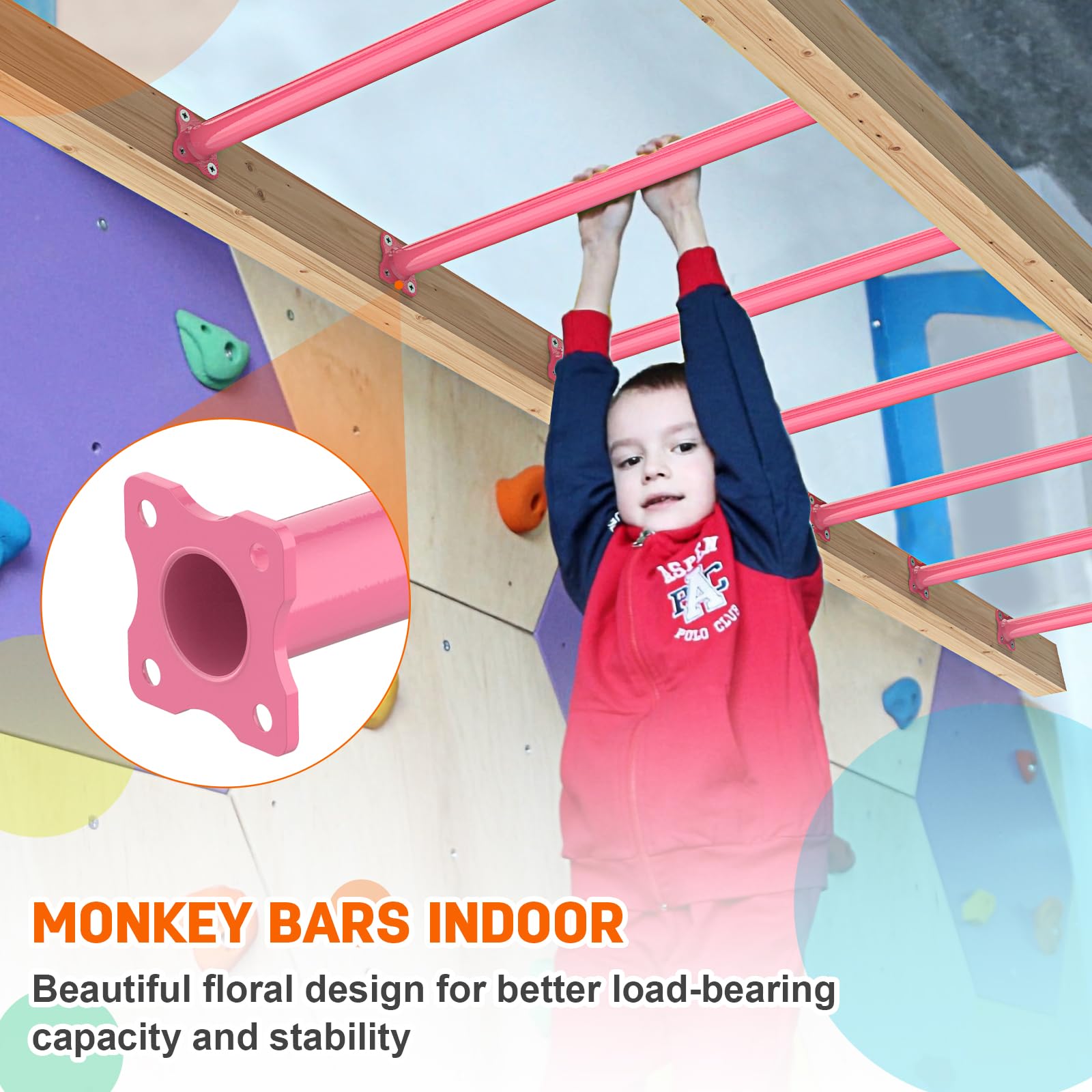 Snapklik.com : Sulythw 12 Pcs Monkey Bars Ladder Rungs Hardware Kit For ...