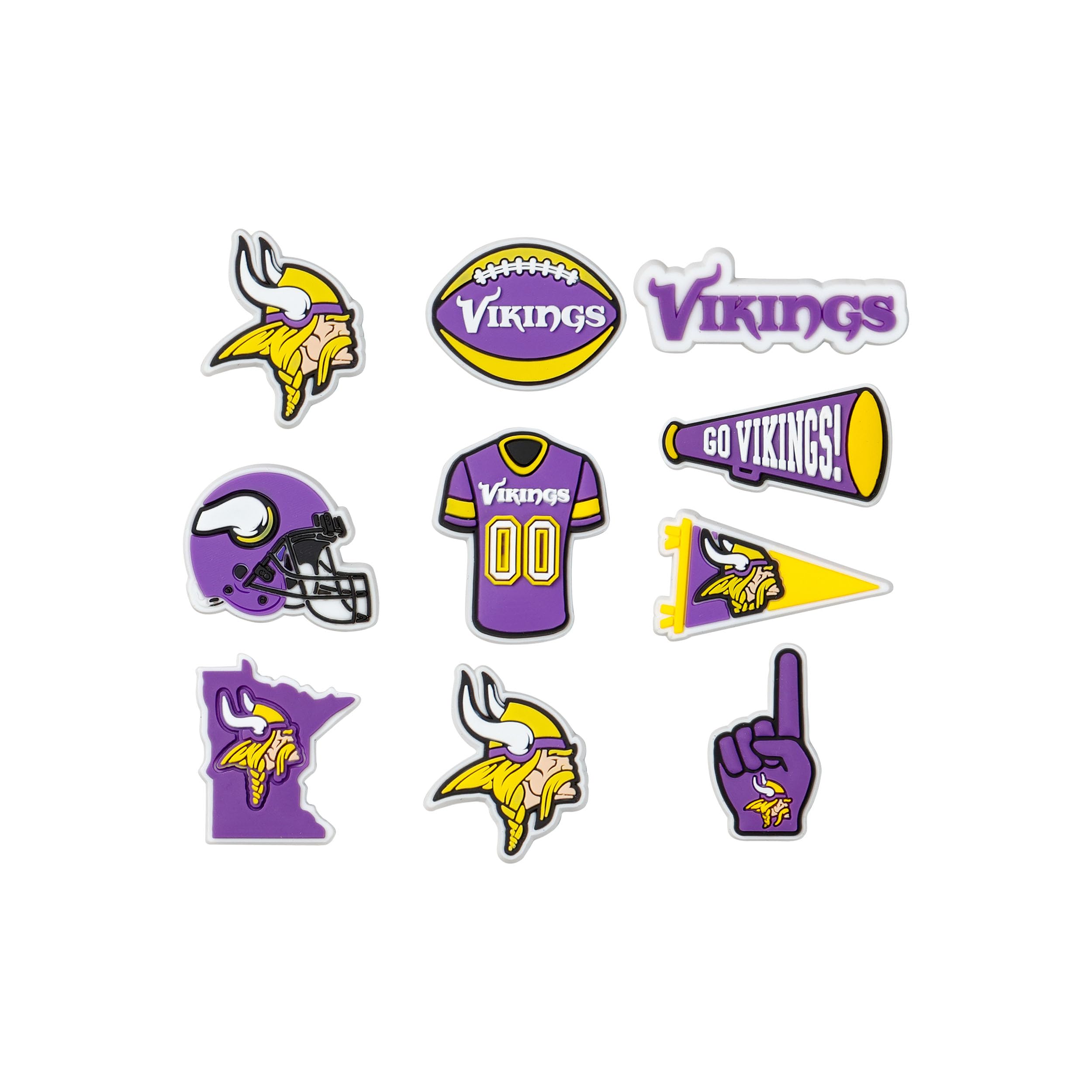Snapklik.com : FOCO Minnesota Vikings NFL Team Clog Shoe Charms