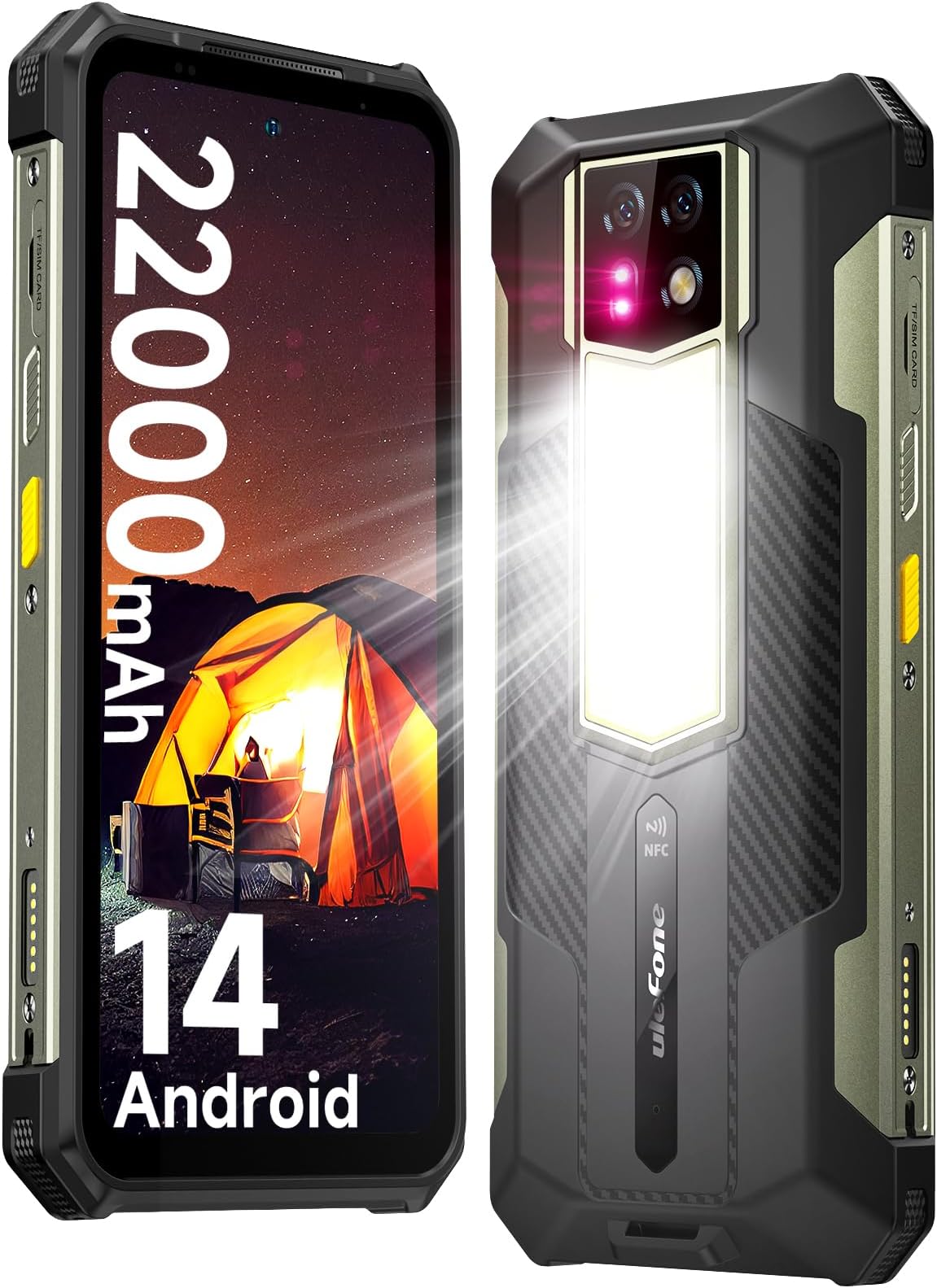 DOOGEE V40 Pro Rugged Smartphone, D7300 5G Octa-Core, 36(16+20) GB+512 ...