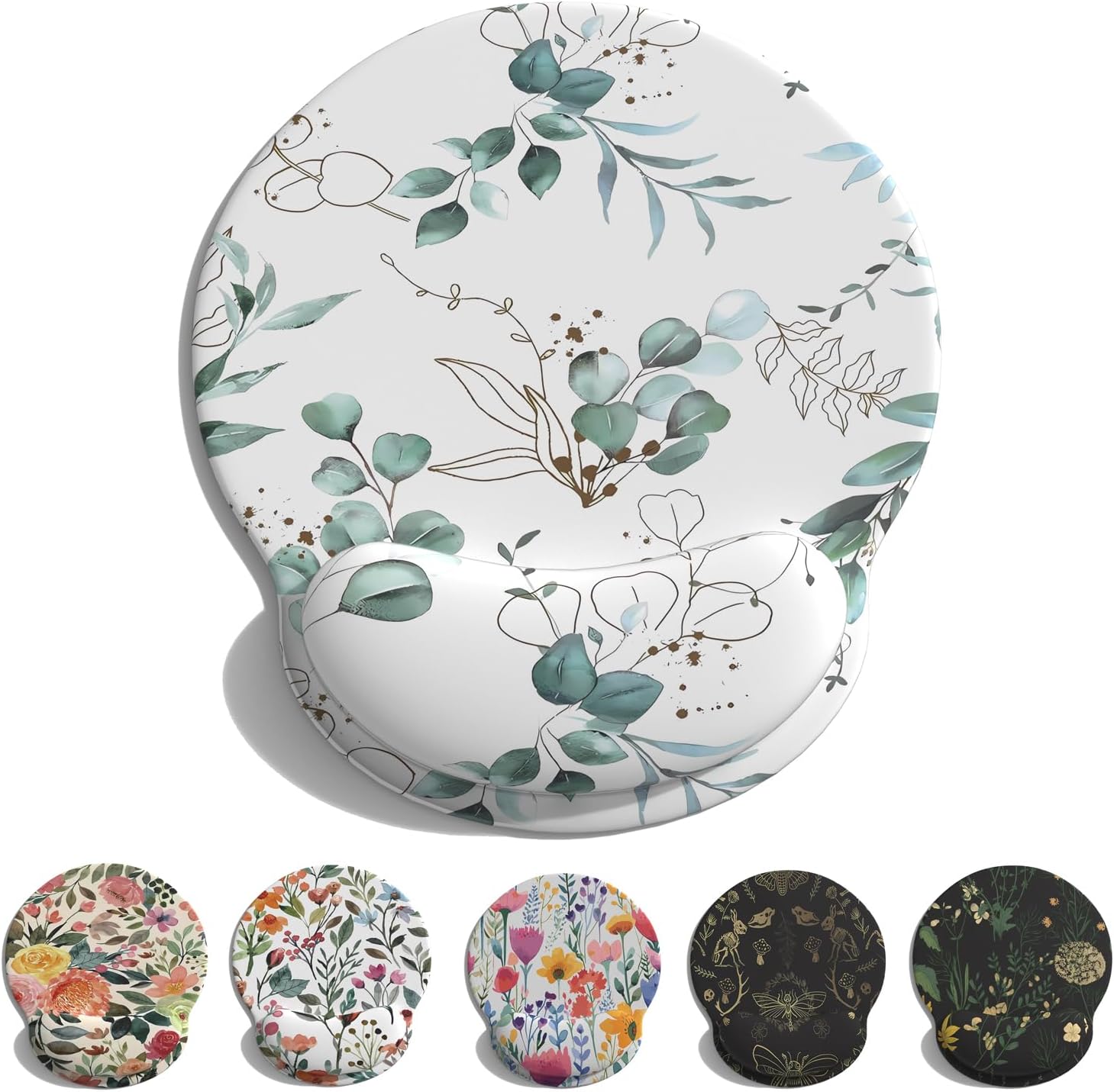 Amazon.com: Gold Blue Ergonomic Mouse Pad Support Wrist Rest Set,Green ...