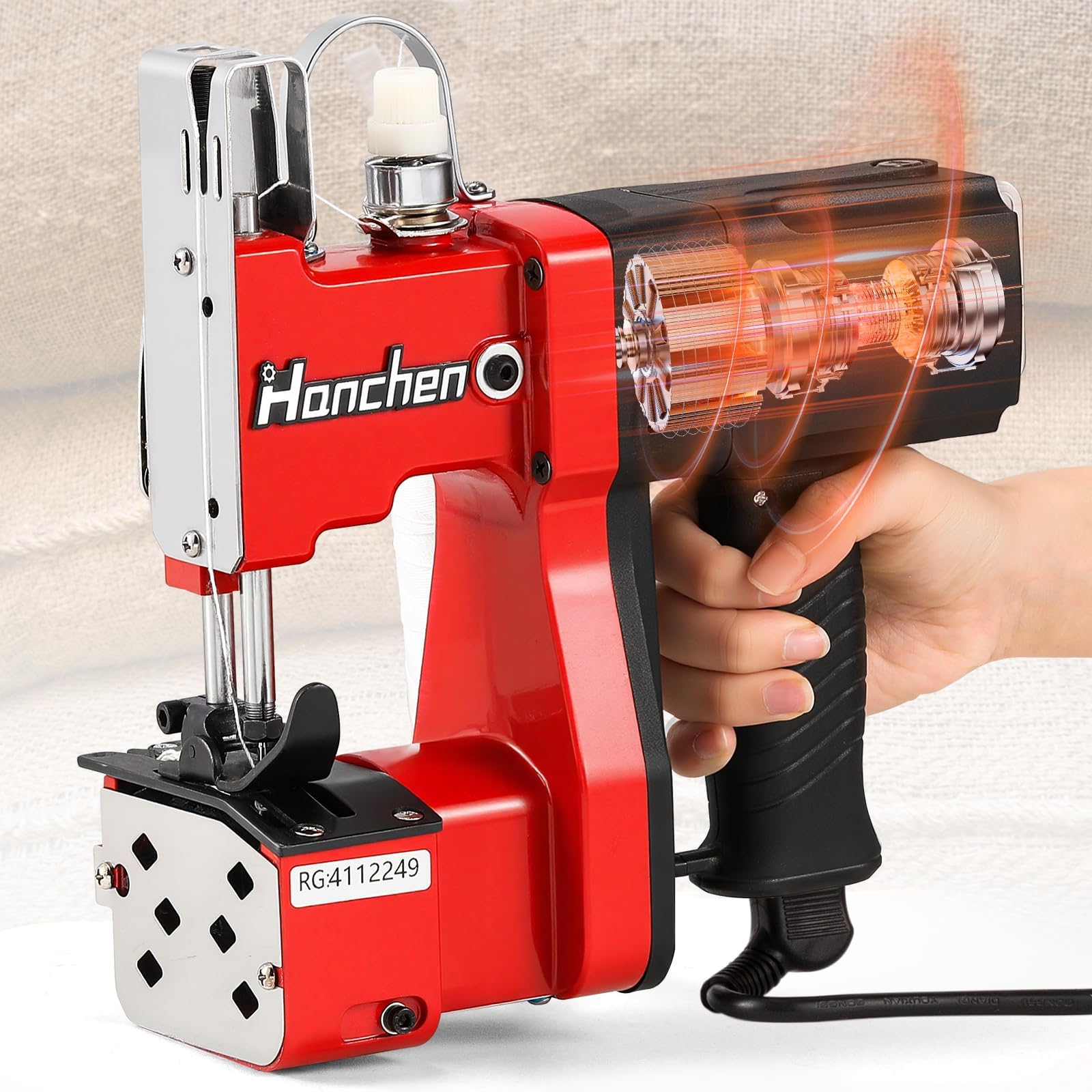 Amazon.com: Sumeve Portable Sewing Machine for Woven Burla Bag Closing ...