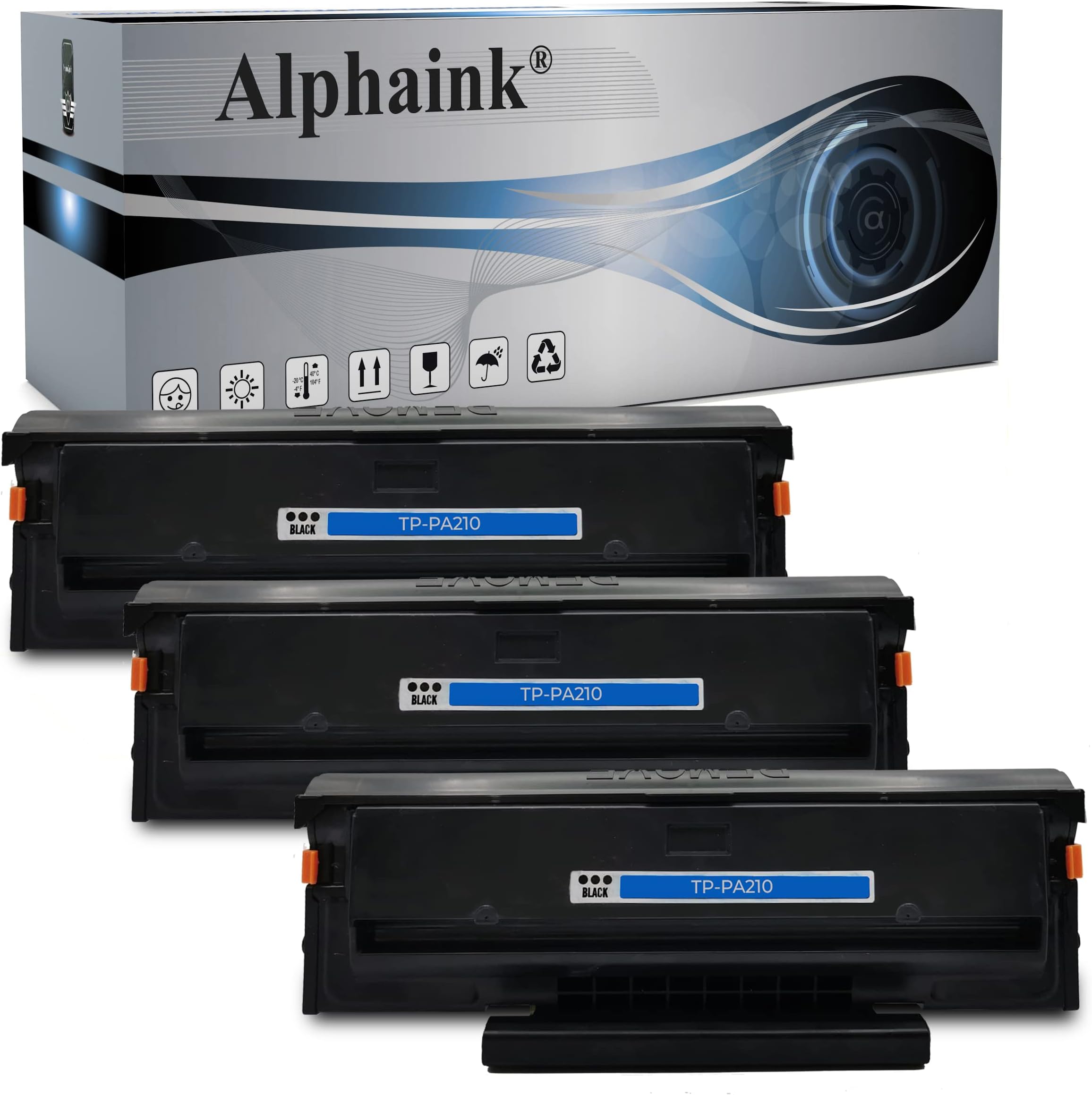 alphaink 3 Toner Neri Compatibile con Pantum PA210 PA-210 per stampanti ...