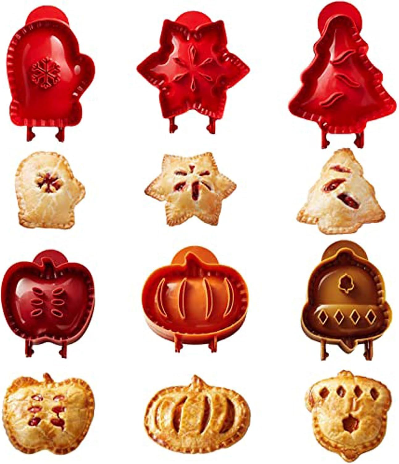 Amazon.com: Holiday Mini Pie Mold, Party Potluck Hand Pie Molds,Hand ...