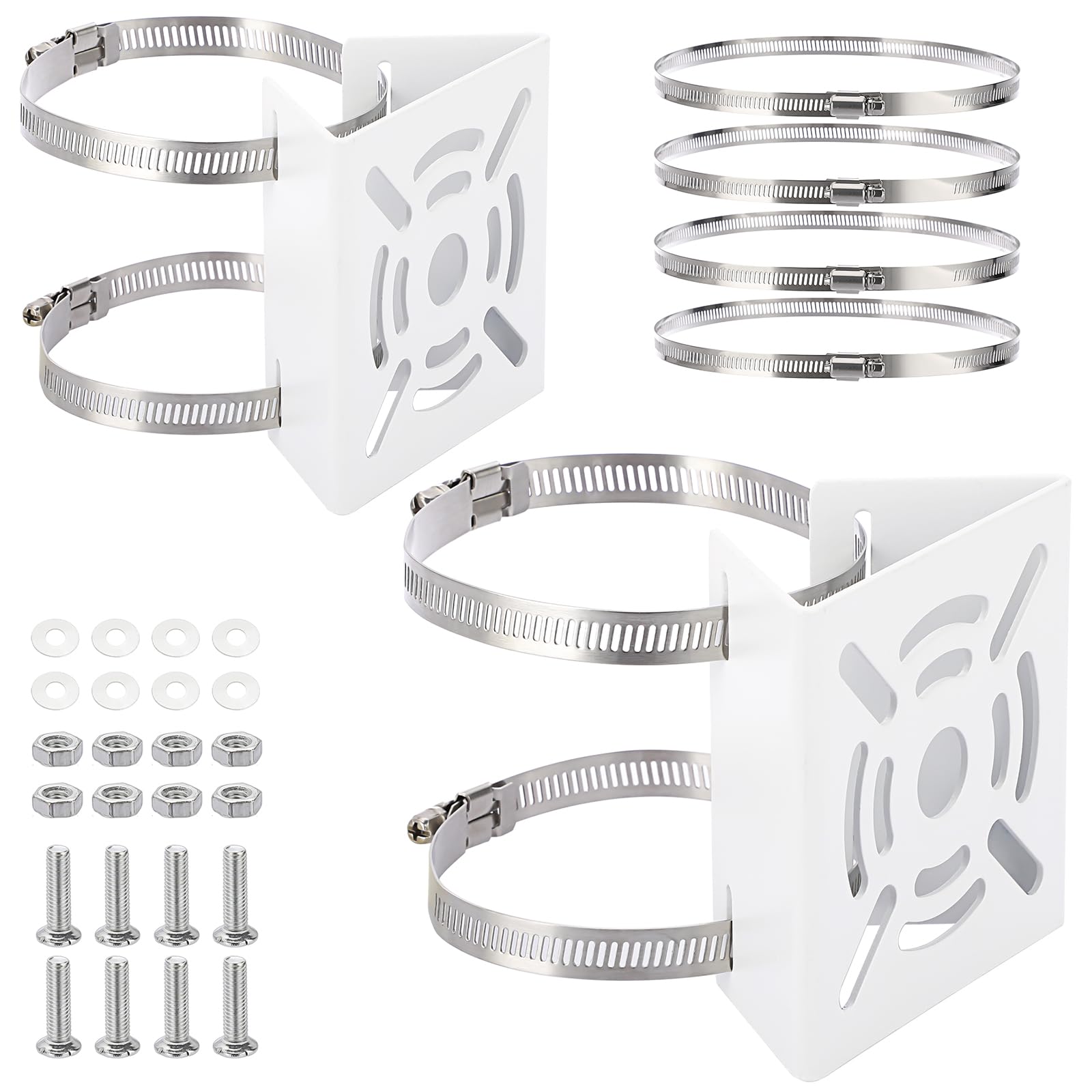 Amazon.com : Sumnacon Camera Pole Mount Bracket-2Pcs Stainless Steel ...