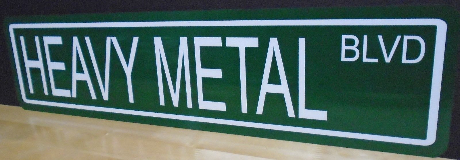 Amazon.com: HEAVY METAL BLVD METAL STREET SIGN 6 x 24 1980's 80'S HAIR ...