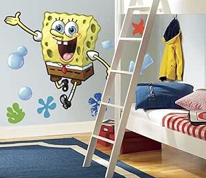 Amazon.com: Defonia Spongebob Squarepants Giant Wall Decals Room Decor ...