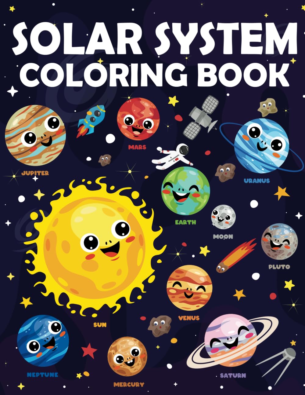 Solar System Coloring Book For Kids, Planets Coloring Book: Adventure ...