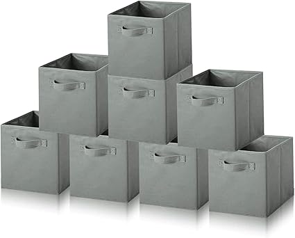 Amazing Tour 8 PCS Cube Storage Boxes 27x27x27 Foldable Fabric with ...