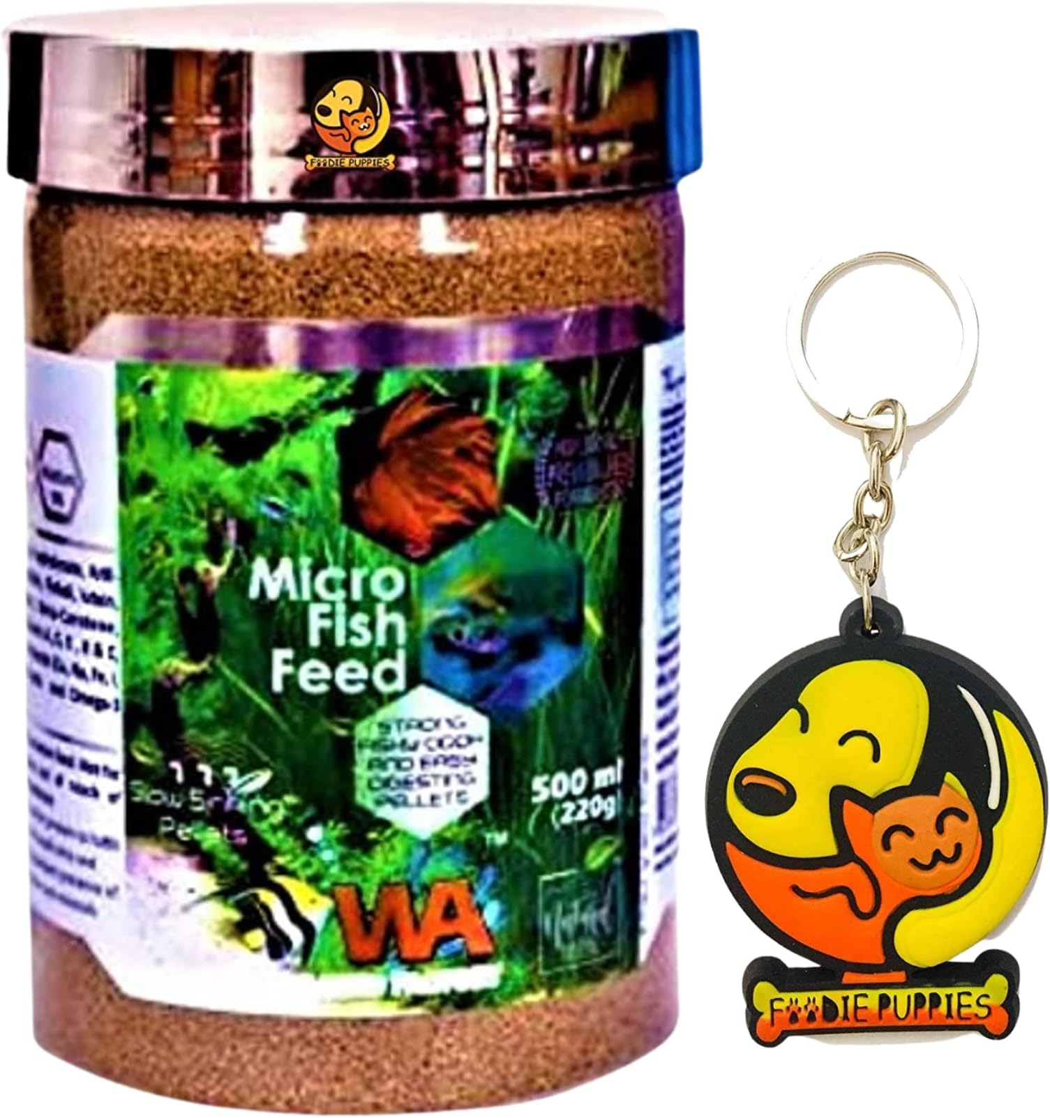 WA Micro Fish Feed - 220g | Free Key Ring | Strong Fish Odor and Easy ...