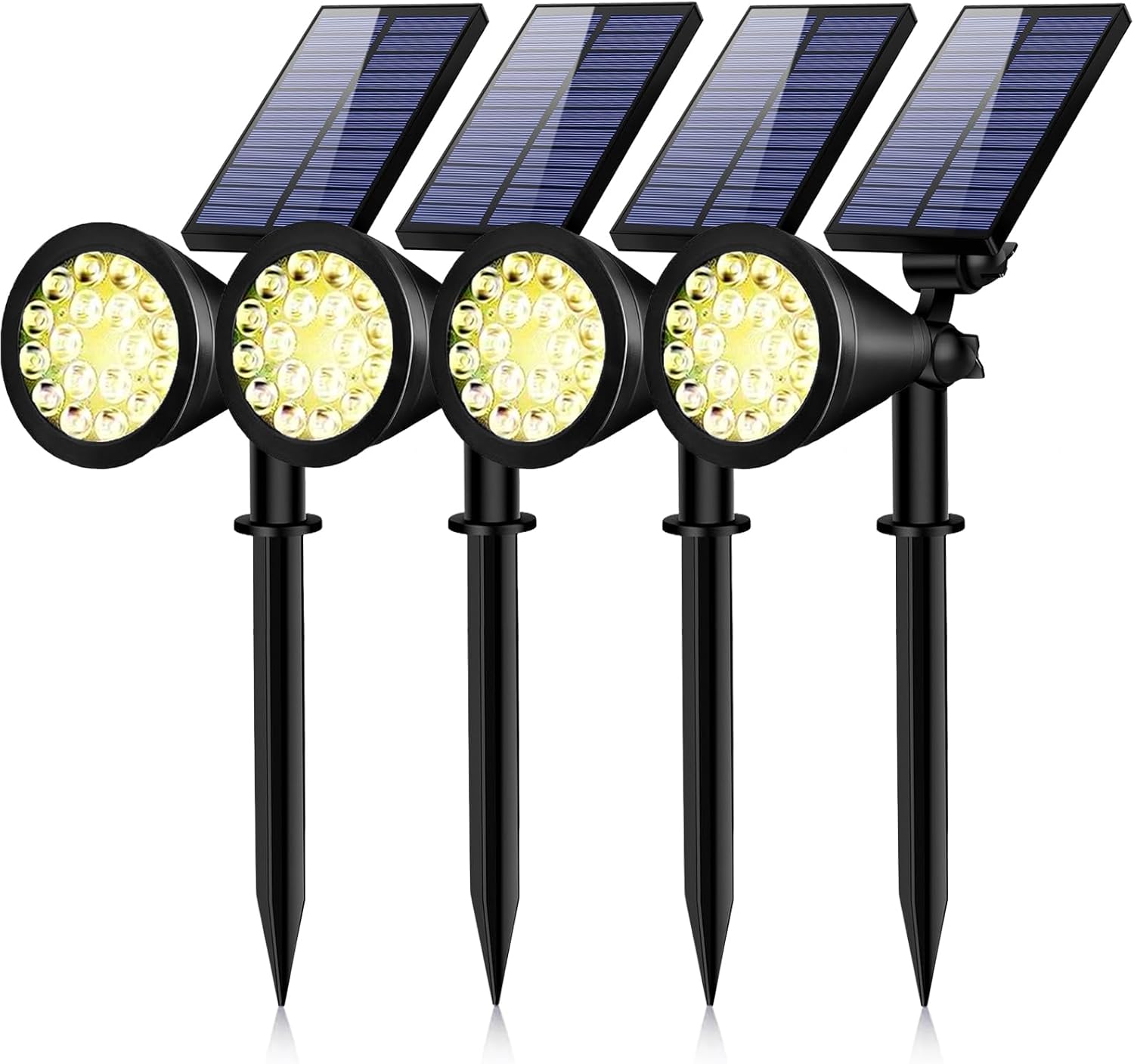 INECOKS 800 Lumens Solar Outdoor Lights,Solar spot Lights Outdoor ...