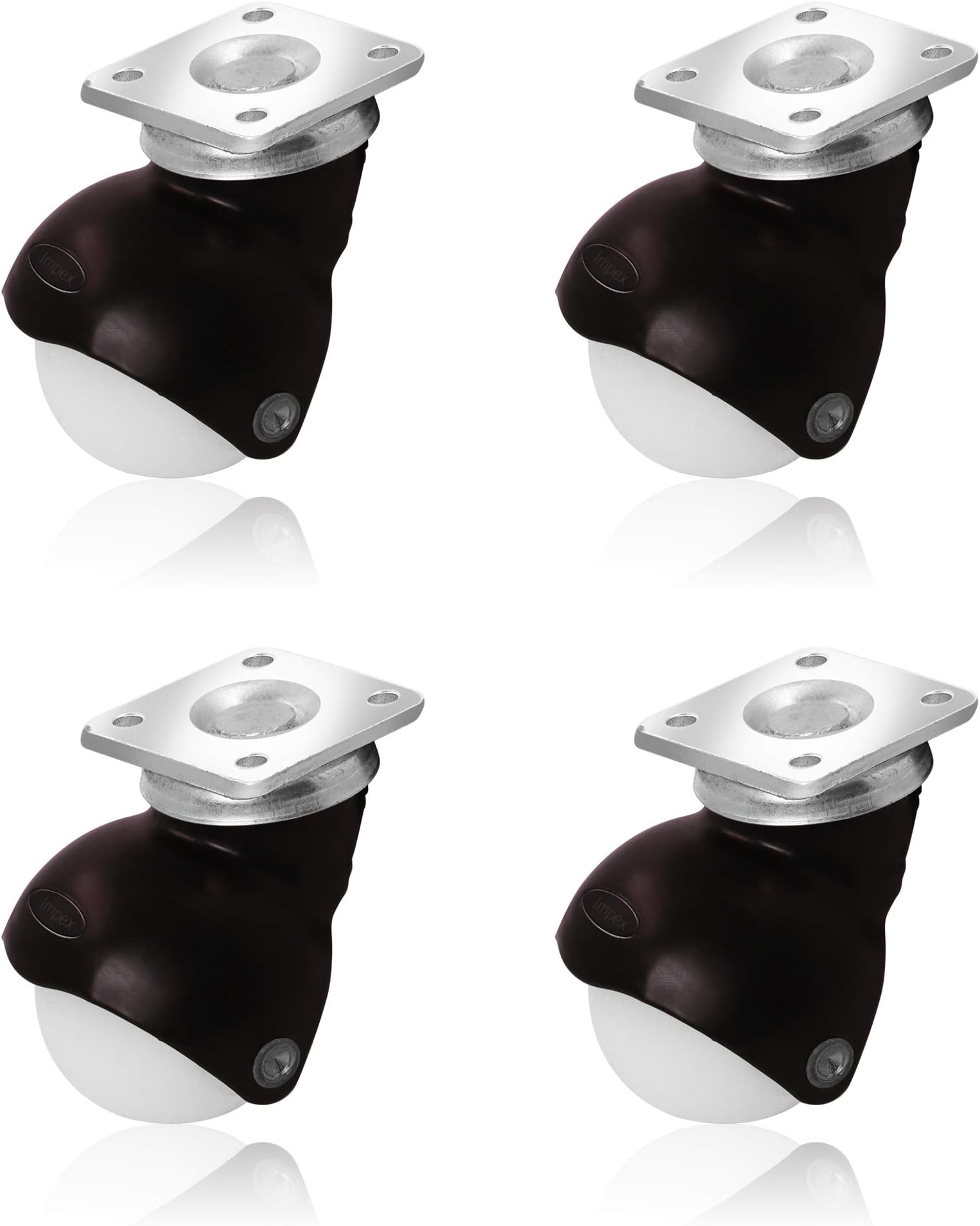 Impex Ball Caster Wheel - Heavy Duty 360 Degree Swivel Castor Wheel 2 ...