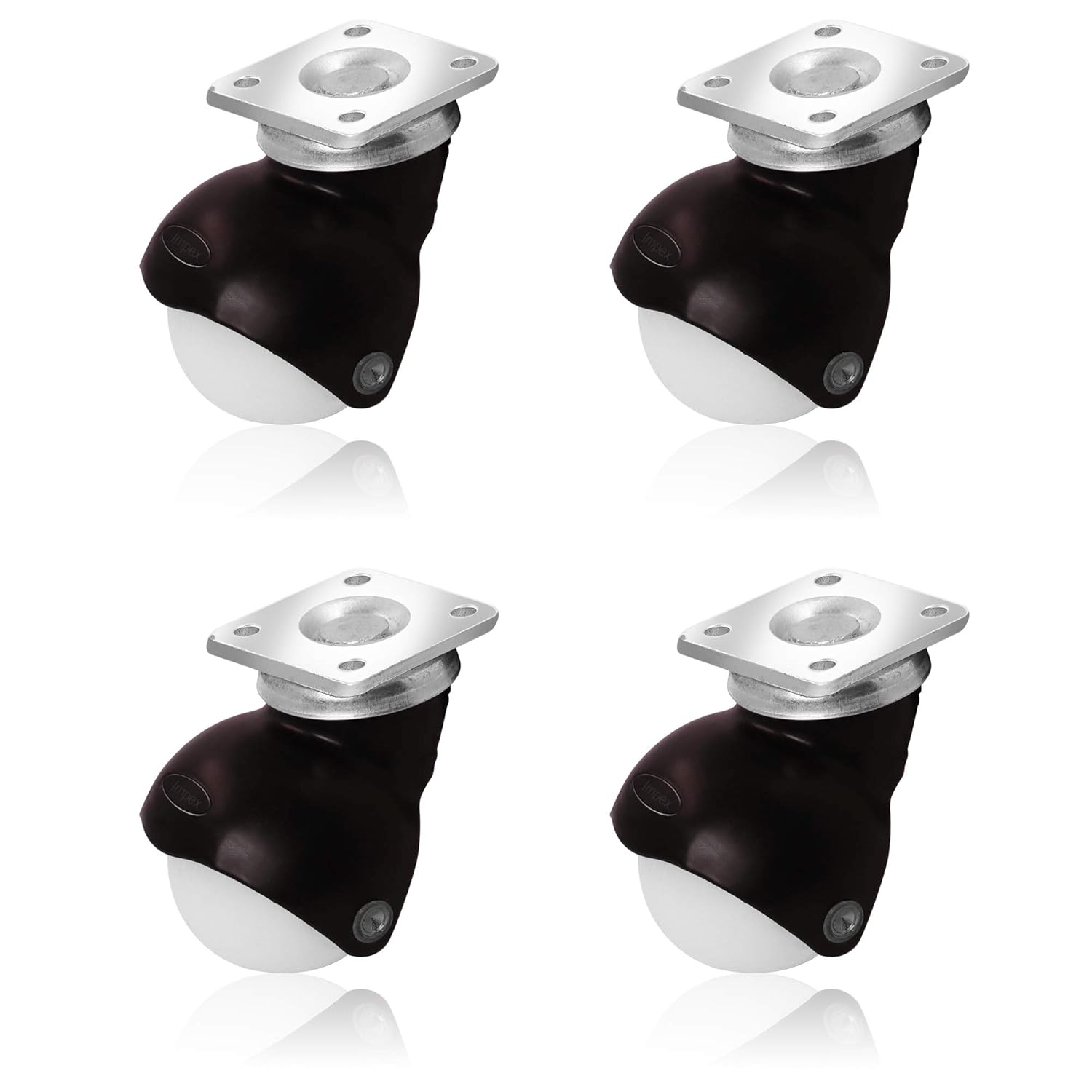 Impex Ball Caster Wheel - Heavy Duty 360 Degree Swivel Castor Wheel 2 ...