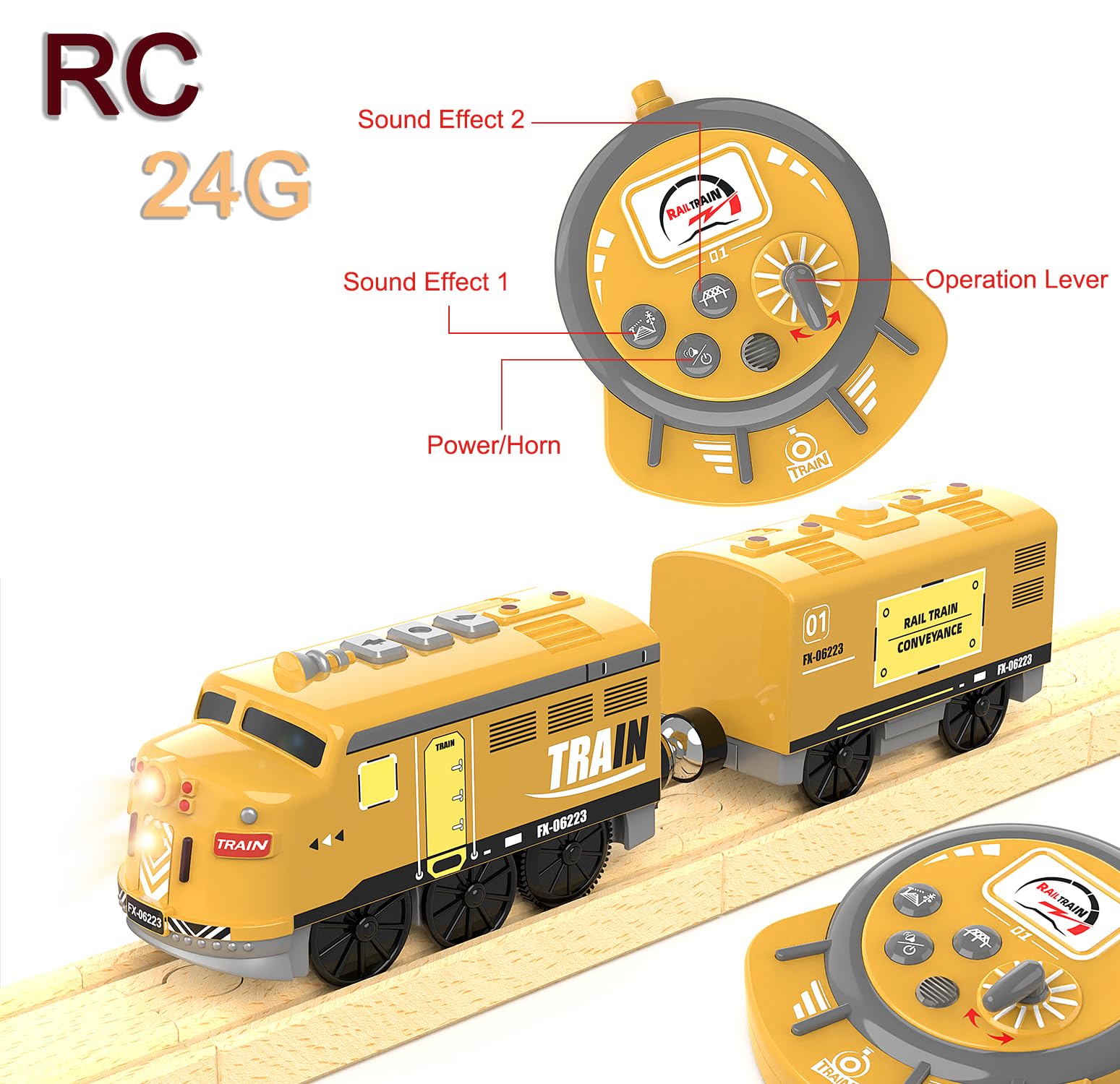 Snapklik.com : Motorized Train For Kids, Remote Control Locomotive ...
