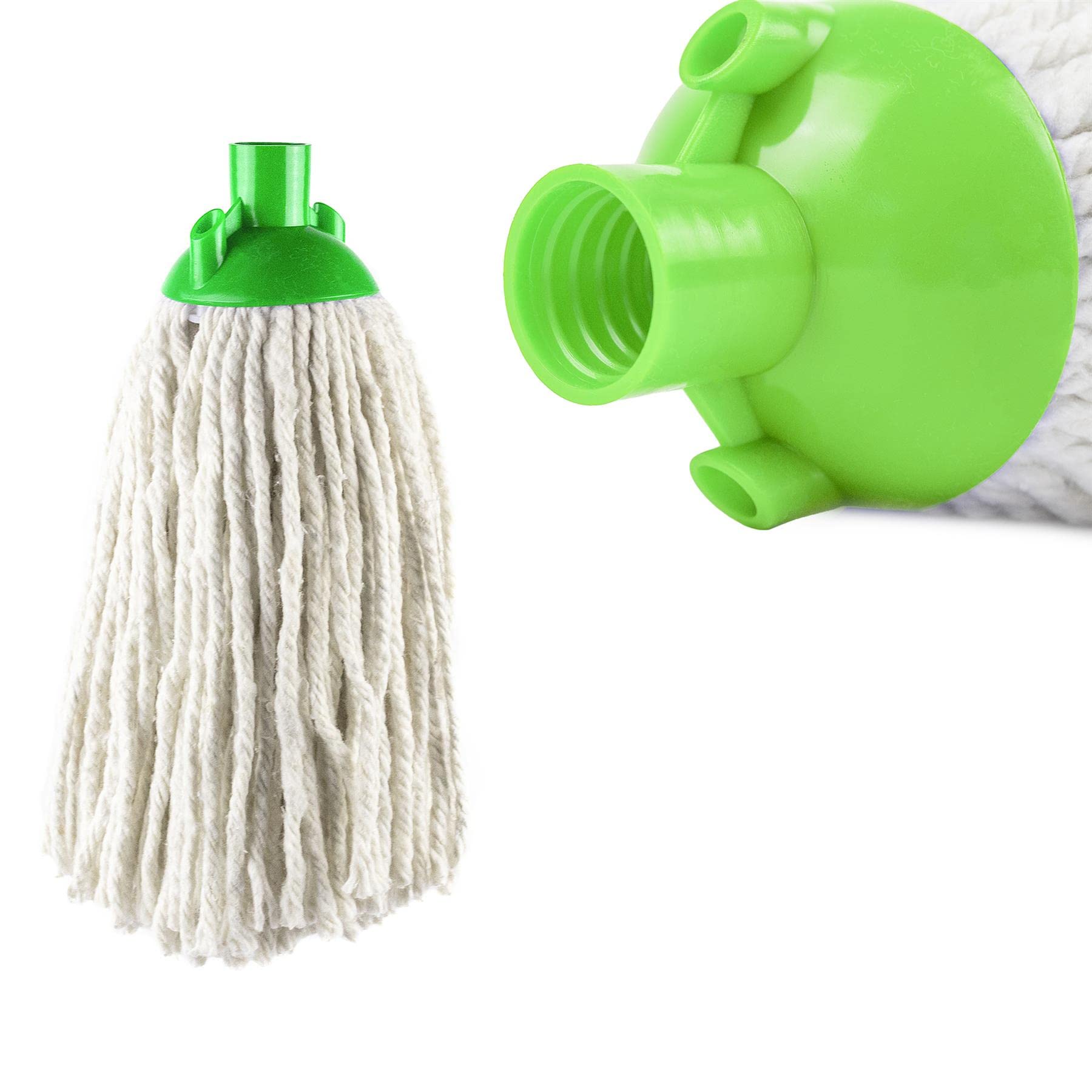 Cotton Mops Head Replacement Professional Self-Threading Head Screw Socket Assorted Color ...