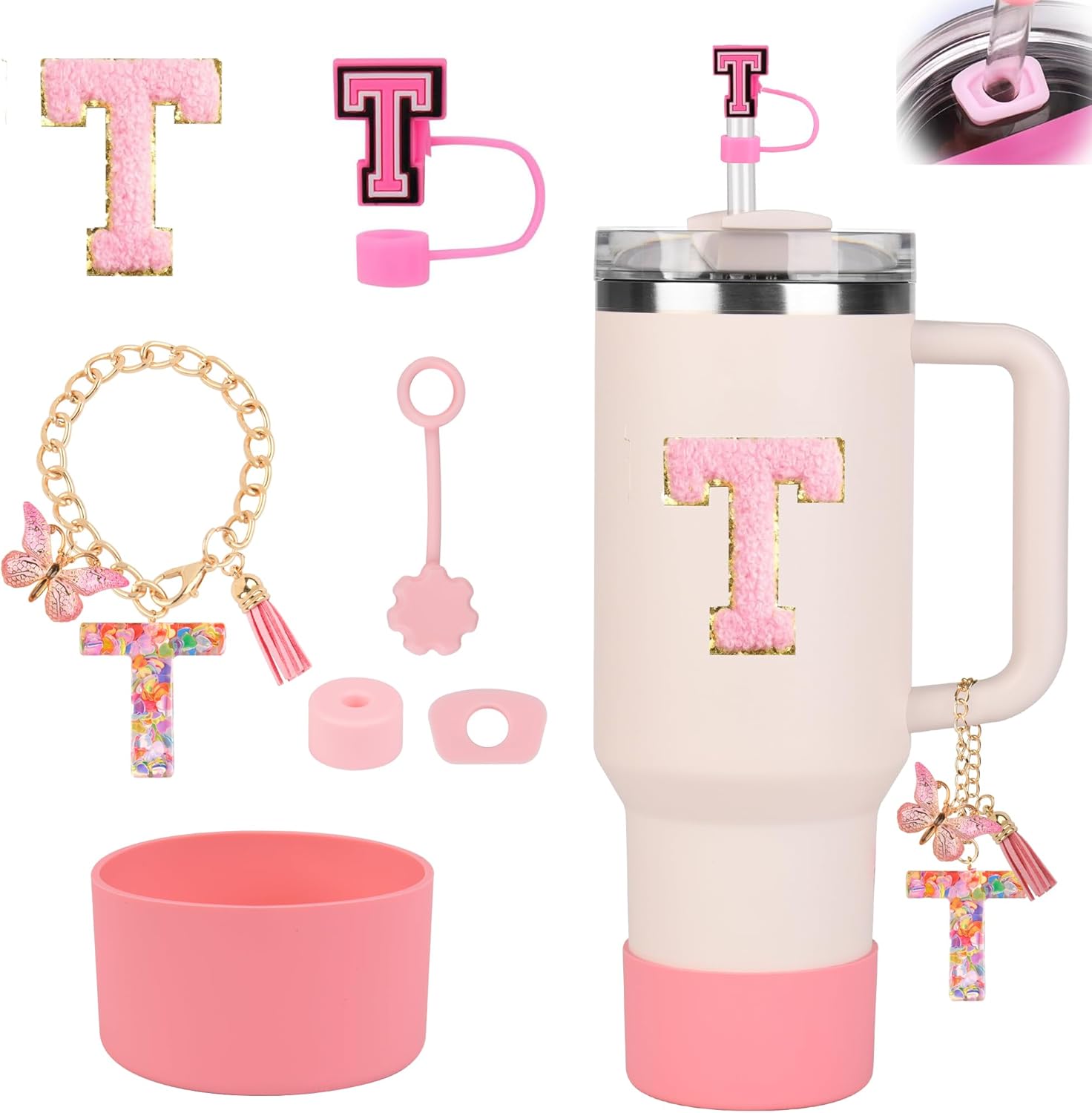 Amazon.com | Stanley Cup Accessories Set for Stanley Cup 30oz 40oz, Stanley Tumbler Accessories ...