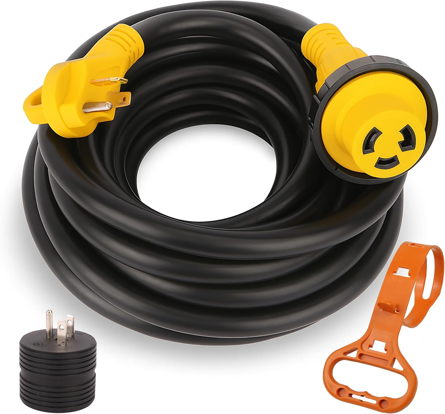 PEAKTOW PTR0115 RV Power Extension Cord 30A 25 Feet 125V 10 Gauge L5 ...