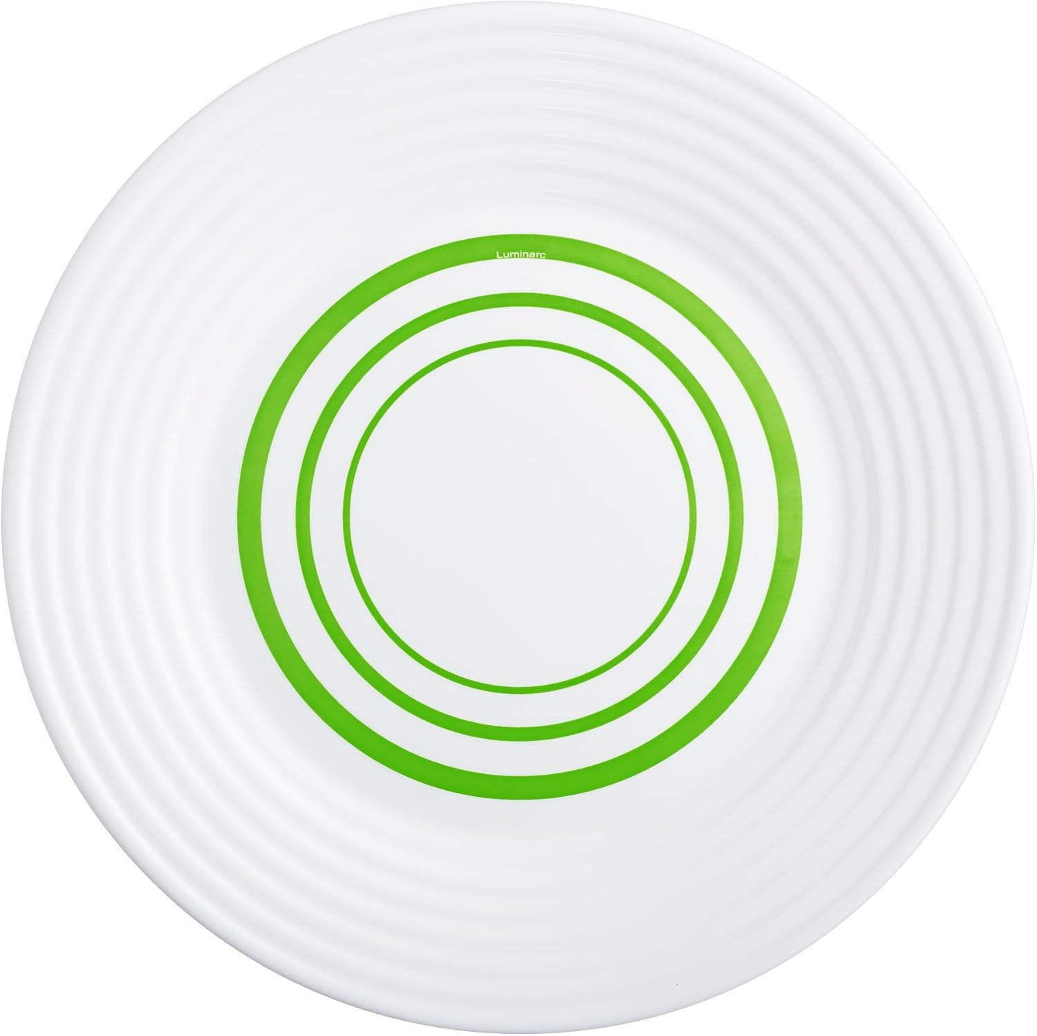 Luminarc HARENA COLORAMA L8389 Set of 6 Flat Plates 25 cm Green/White ...