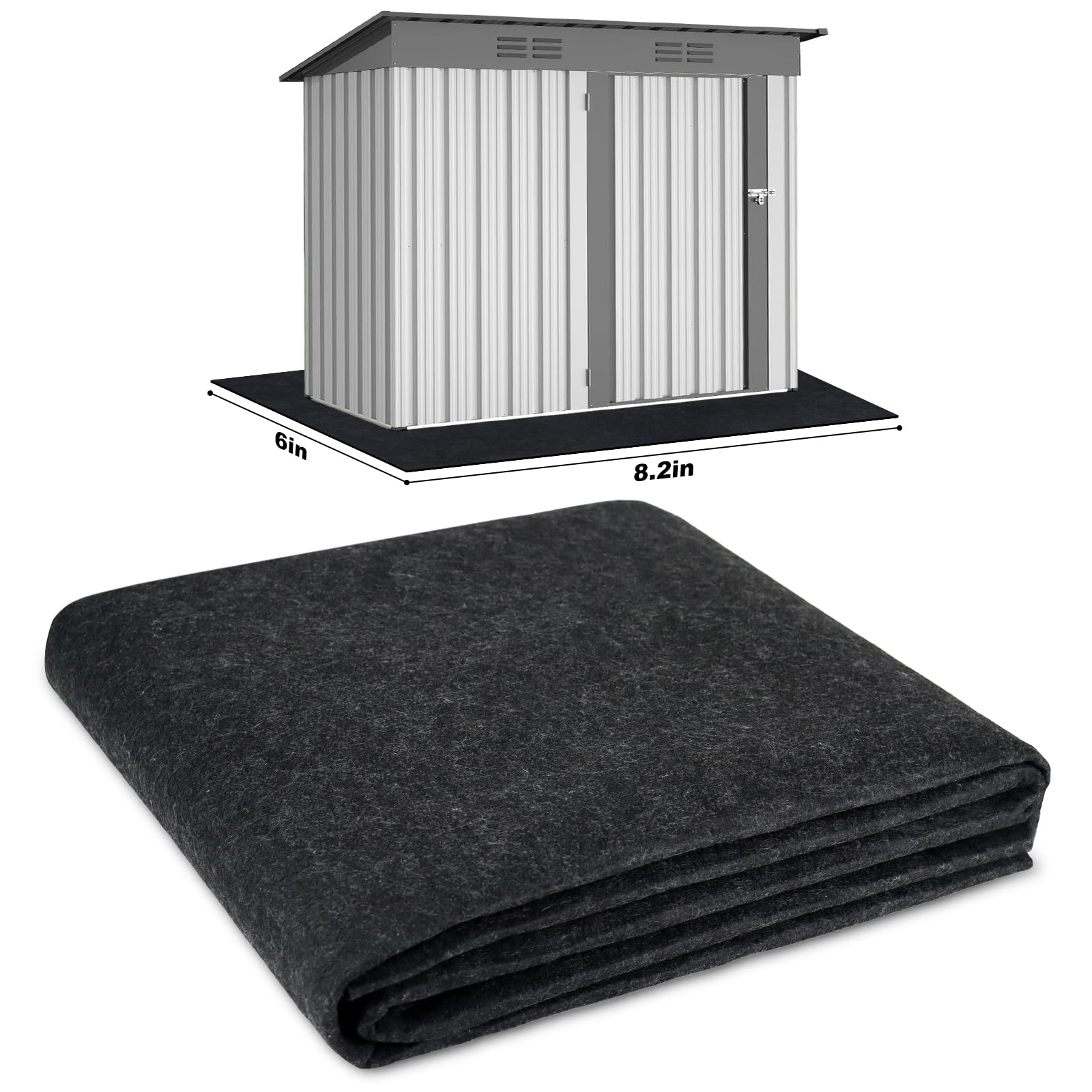 Amazon.com : UYGHHK Outdoor Storage Shed Mat, Shed Flooring Mat Carport ...