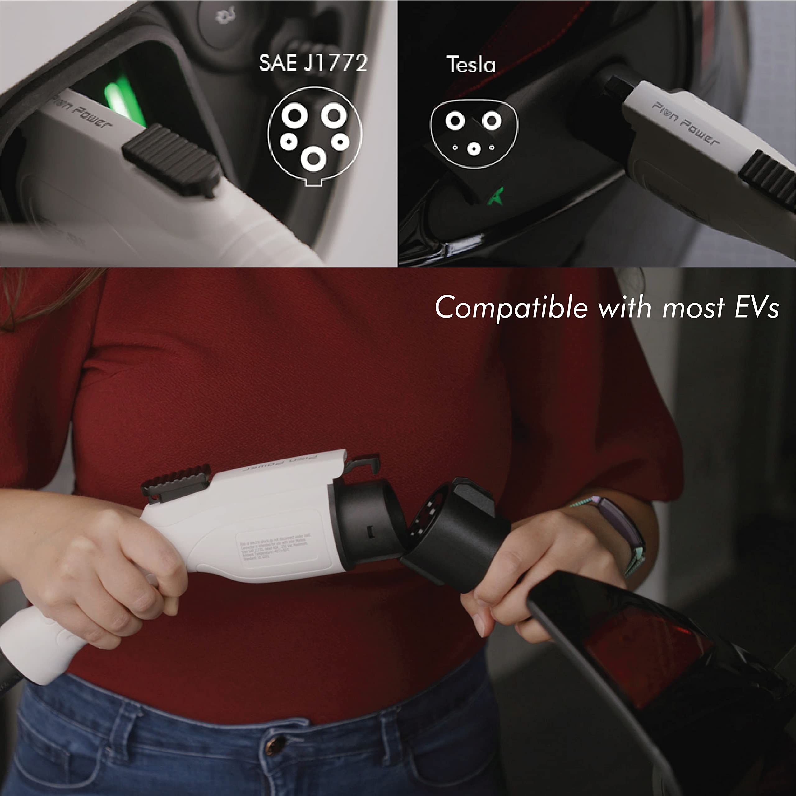 Flex-AC Level 2 EV Charger 9.6kW, 6-40 Amp, 120V/240V, NEMA 5-15 and ...