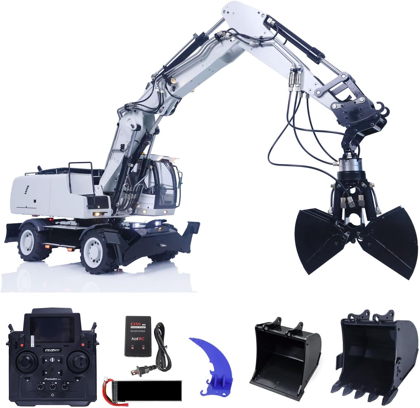 Amazon.com: TOUCAN RC HOBBY 1/14 R946 Hydraulic RC Excavator Wheeled ...