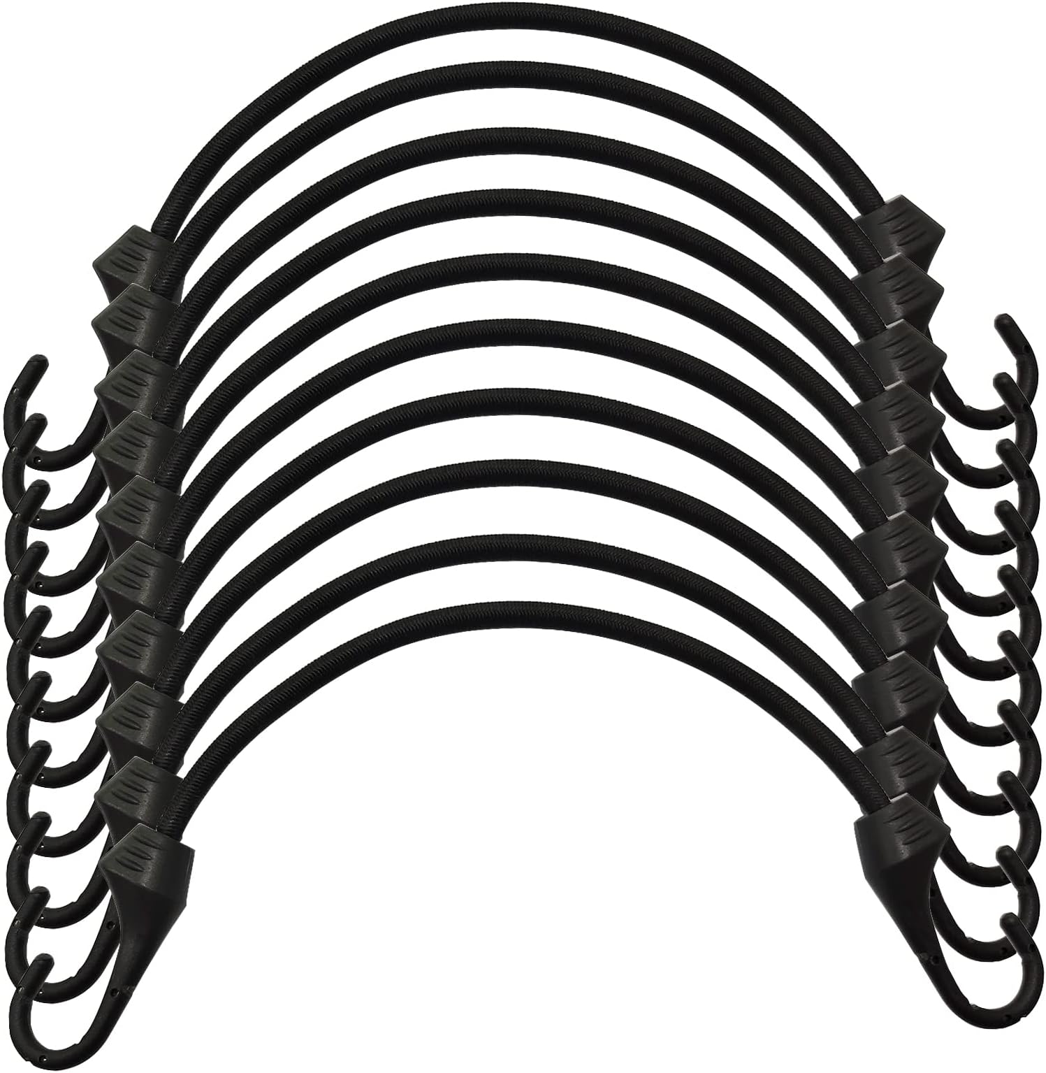6 Inch Bungee Cords with Hooks,20 PCS Short Bungee Cords with Hooks ...