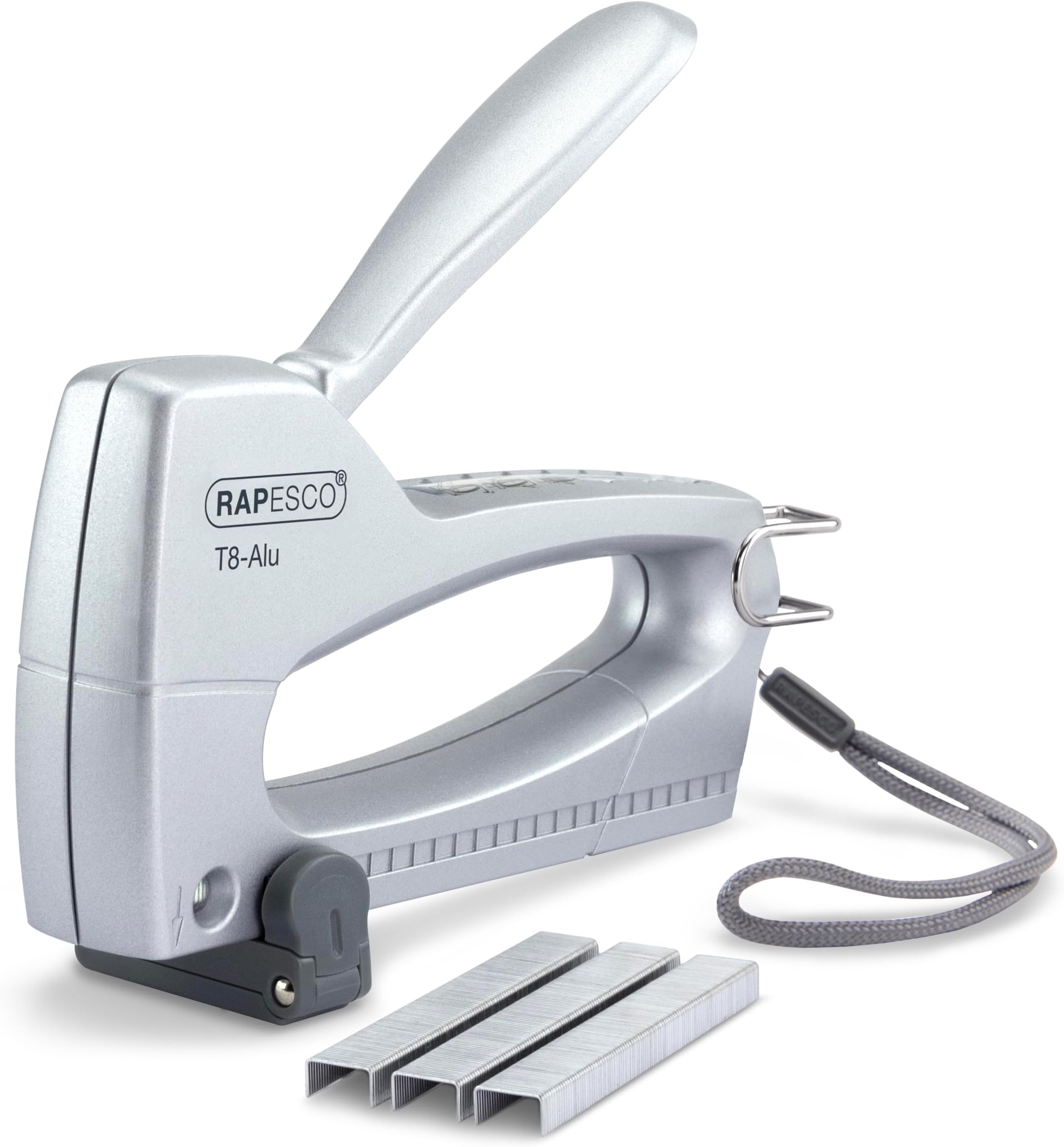 Rapesco 0955 Germ-Savvy Antibacterial, T8-Lite Staple Tacker with 300 ...