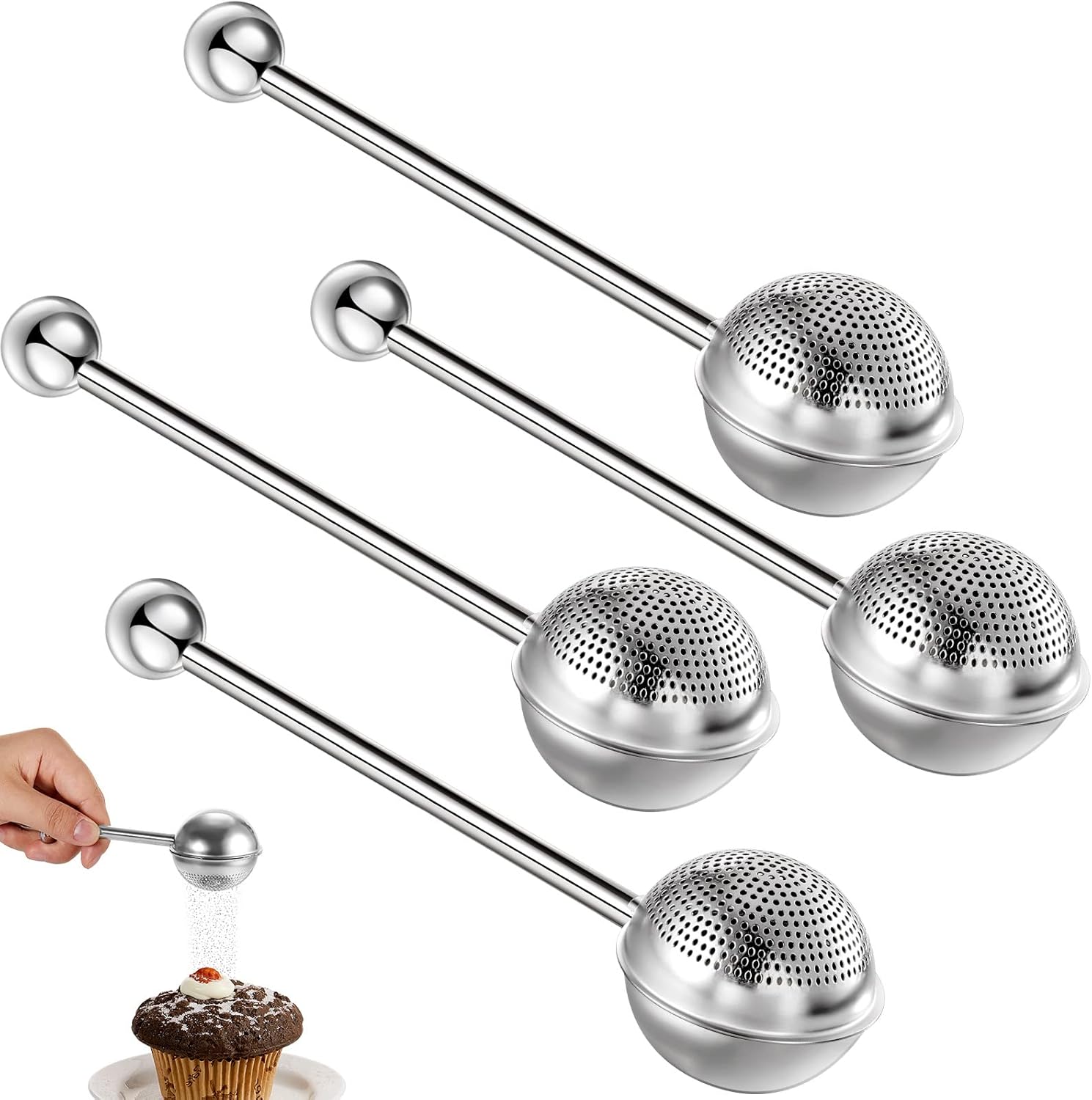 Amazon.com: Powdered Sugar Flour or Powdered Sugar Shaker Duster Flour ...