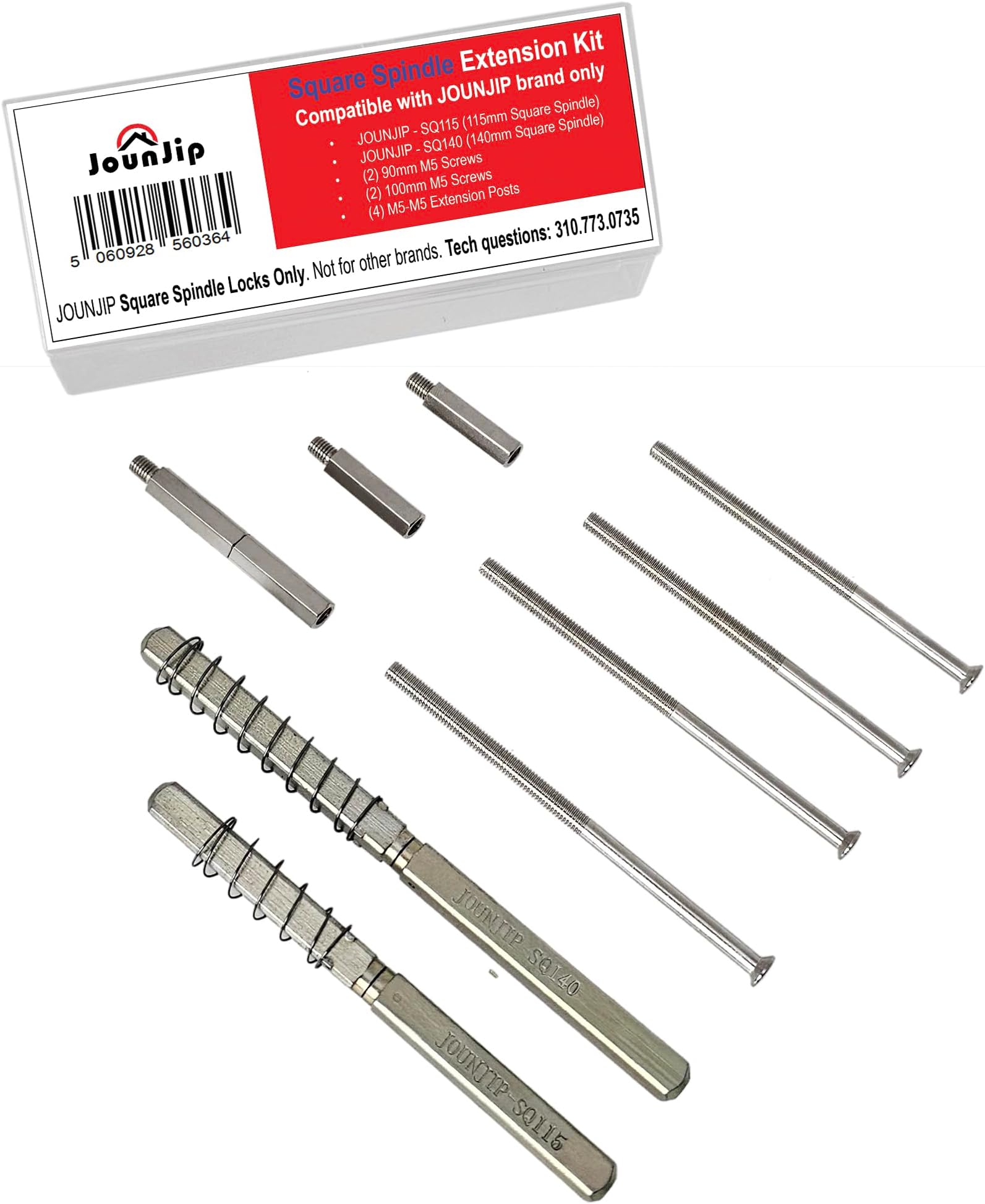 JOUNJIP [Square Spindle] Thick Door Extension Kit - ONLY Compatible ...