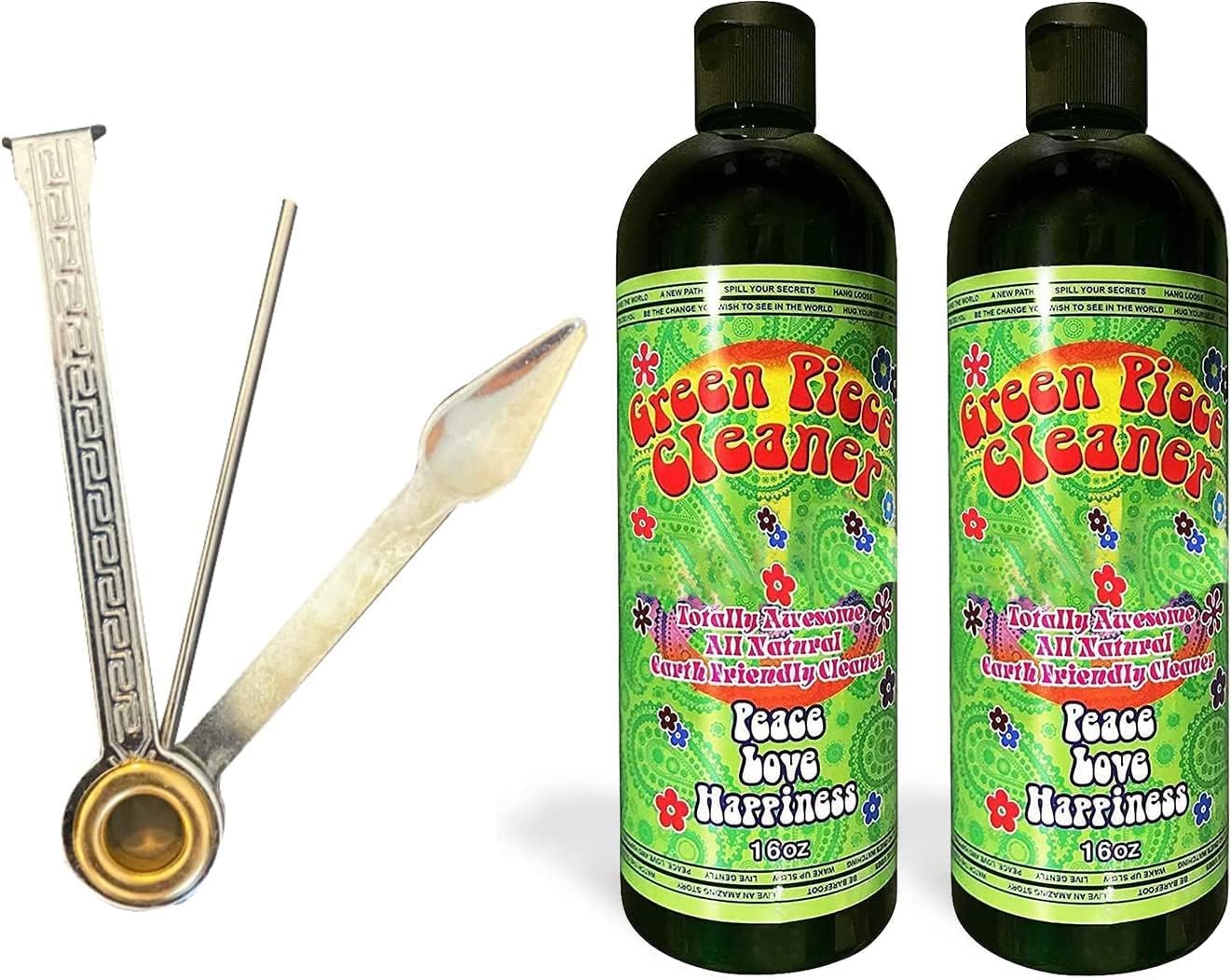 Amazon.com: Green Piece® Cleaner - Two of the 16 oz Bottles of Glass ...