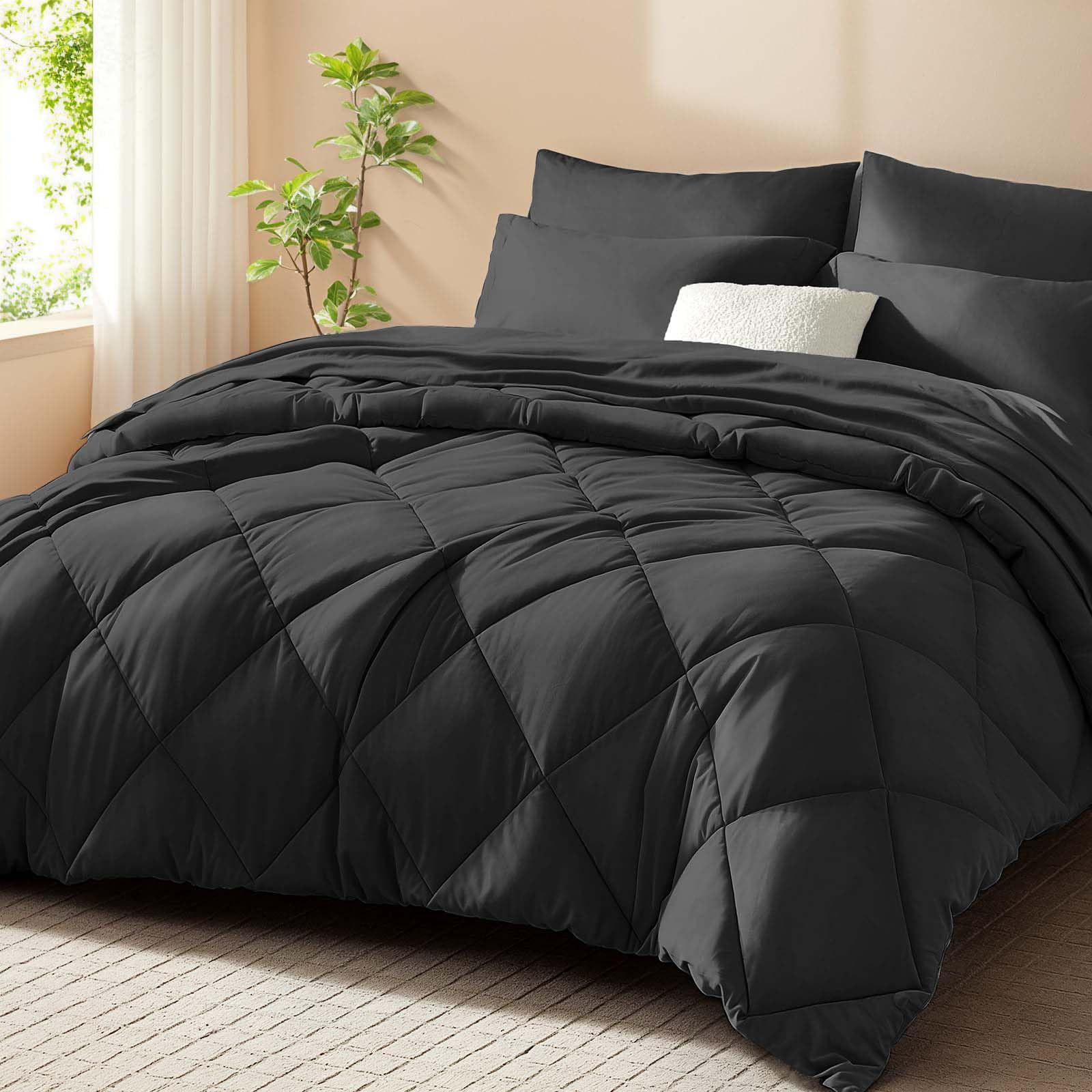 Amazon.com: SunStyle Home Full/Queen Comforter Sets, 7-Pieces Bed in a ...