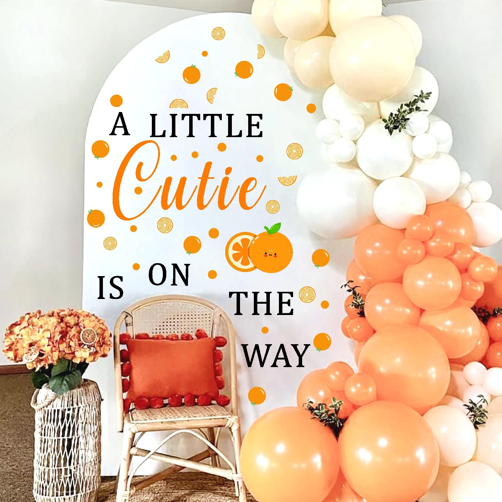 Amazon.com: Baby Shower Party Decal Sign A Little Cutie is On The Way ...