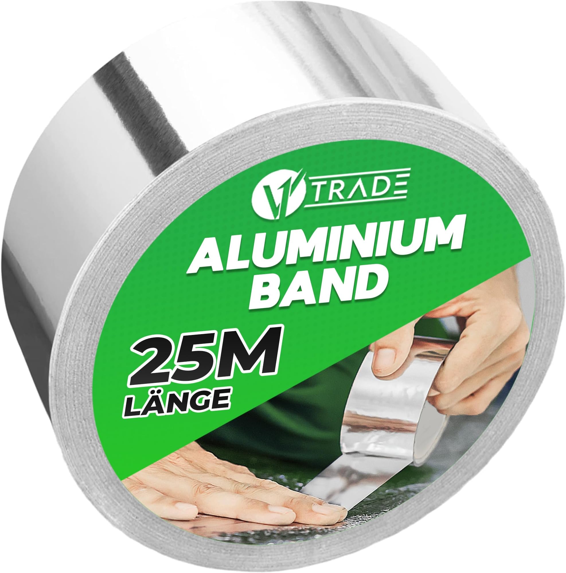 Alu-Klebeband, 50mm x 50m Aluband selbstklebend Aluminiumband : Amazon ...