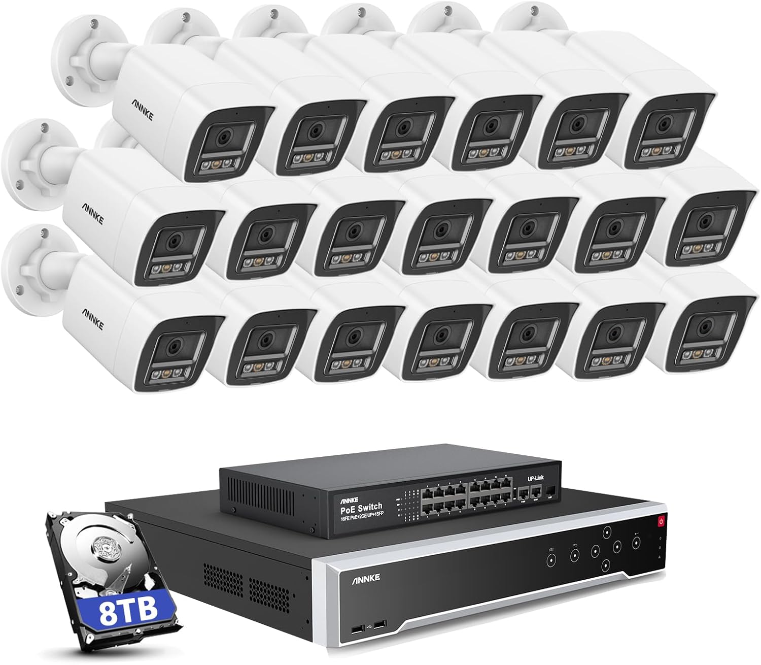Amazon.com : ANNKE 32 Channel 12MP NVR PoE Security Camera System with ...