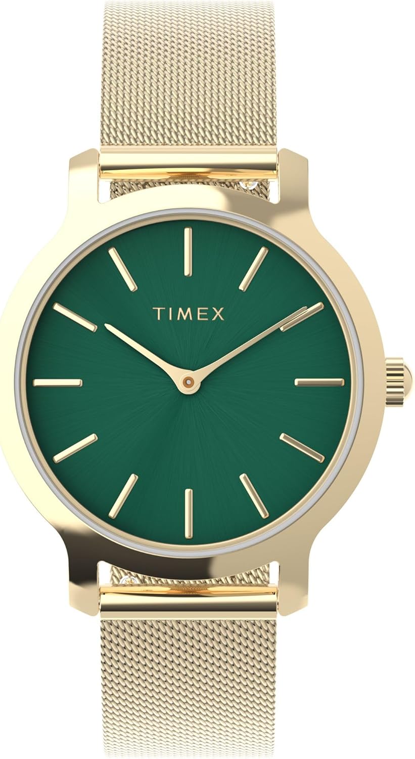 Amazon.com: Timex Women's Transcend 31mm Stainless Steel Mesh Band ...