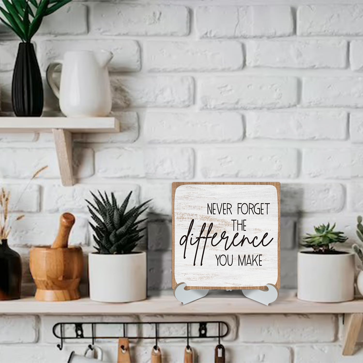 Snapklik.com : Inspirational Wooden Table Sign Plaque Desk Decoration ...