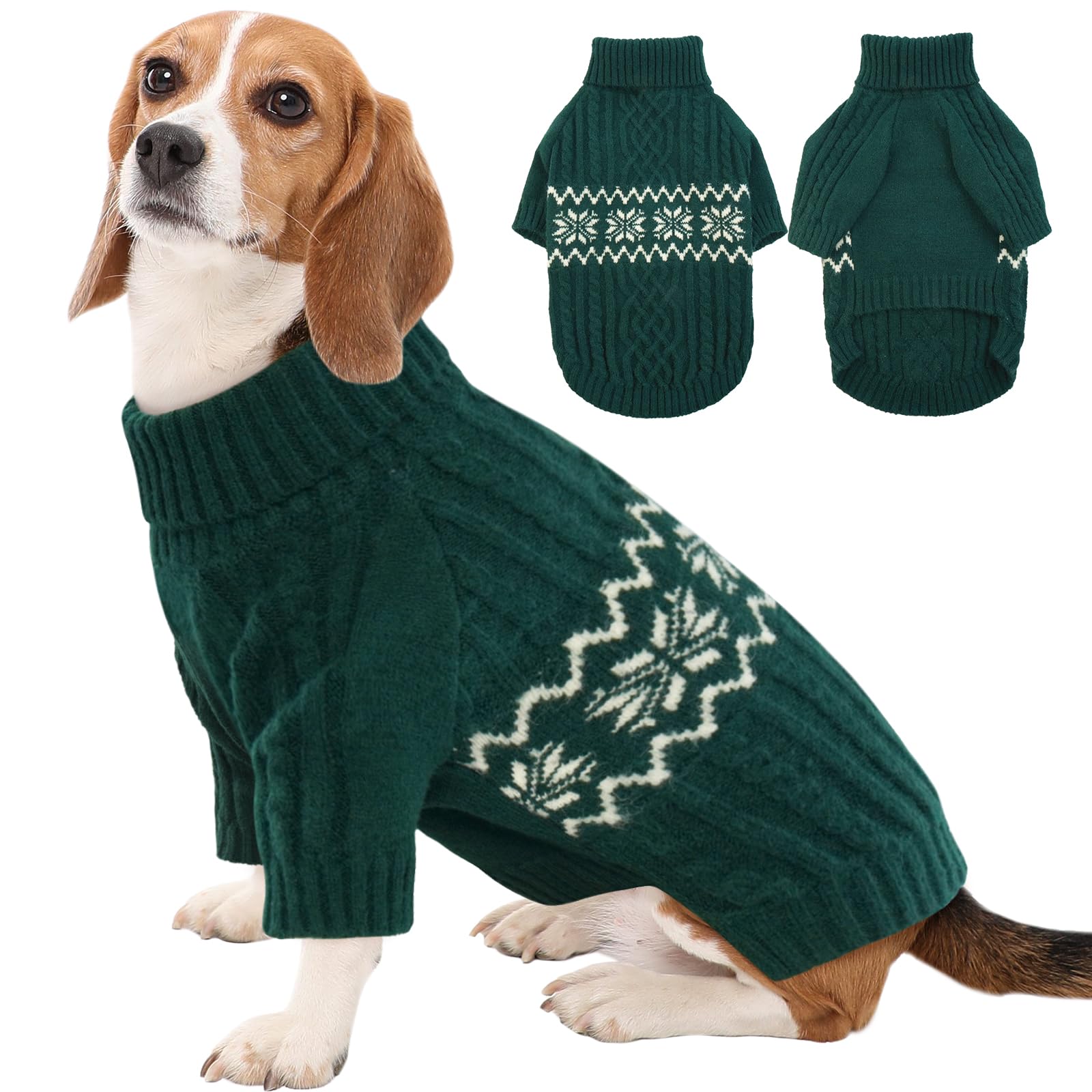 Amazon.com : Kuoser Dog Sweater, Dog Sweaters for Medium Dogs, Doggie ...