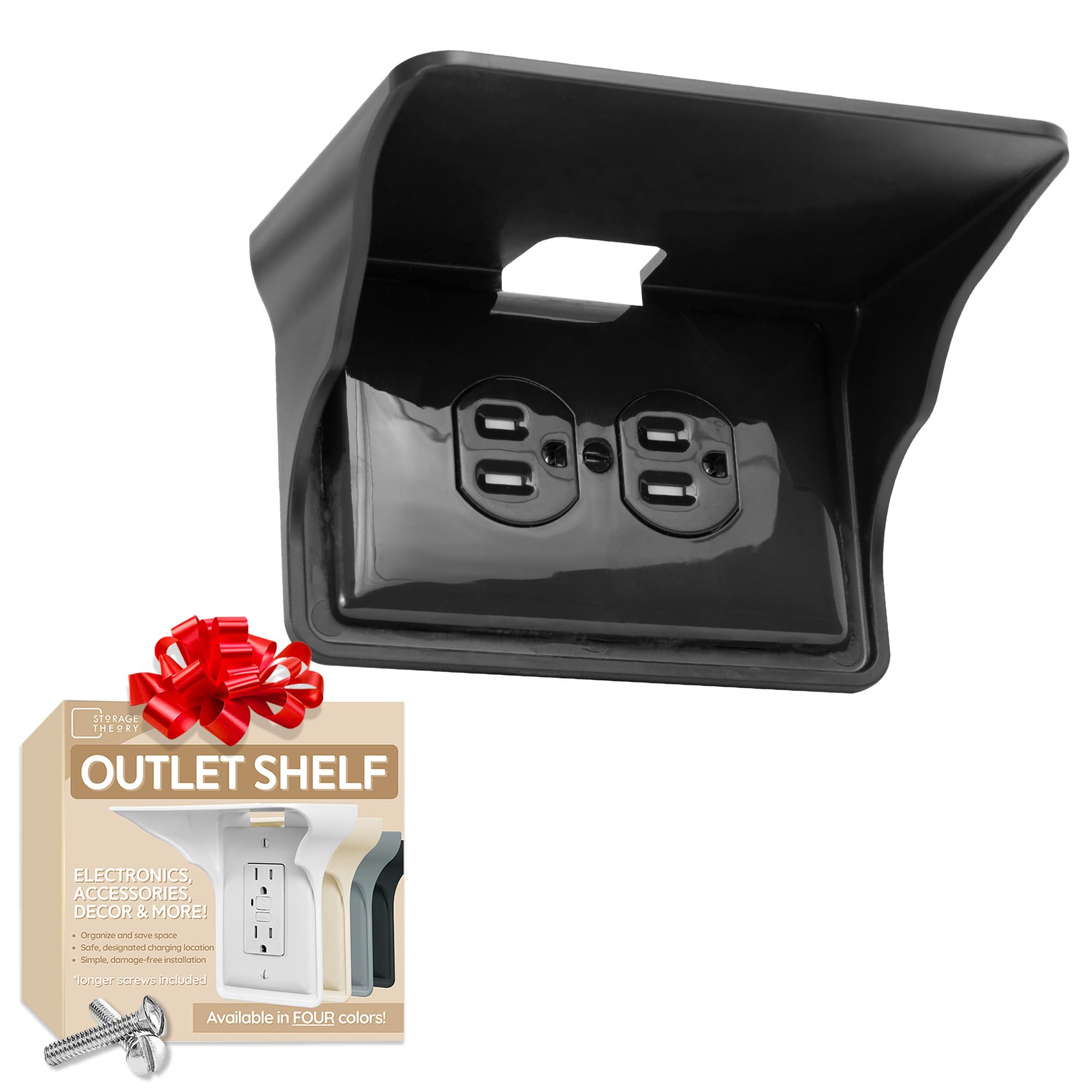 Amazon.com: Storage Theory Horizontal Wall Outlet Shelf - Convert Your ...
