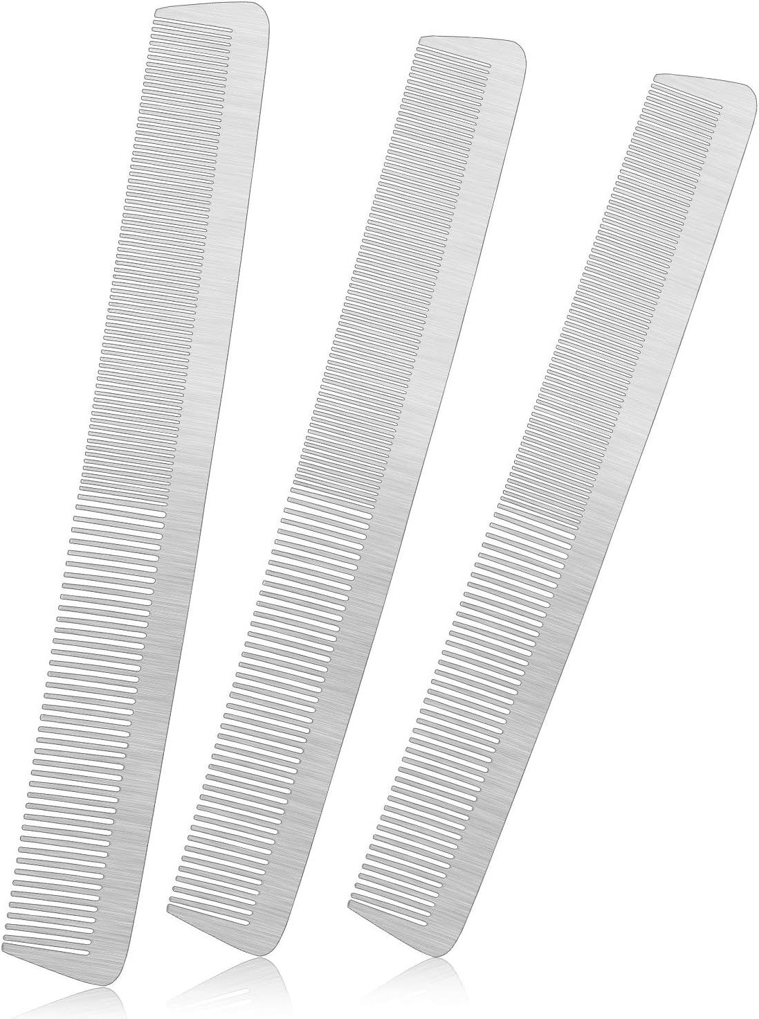 Amazon.com : Patelai 3 Pieces Metal Hair Comb, Stainless Steel Fine ...