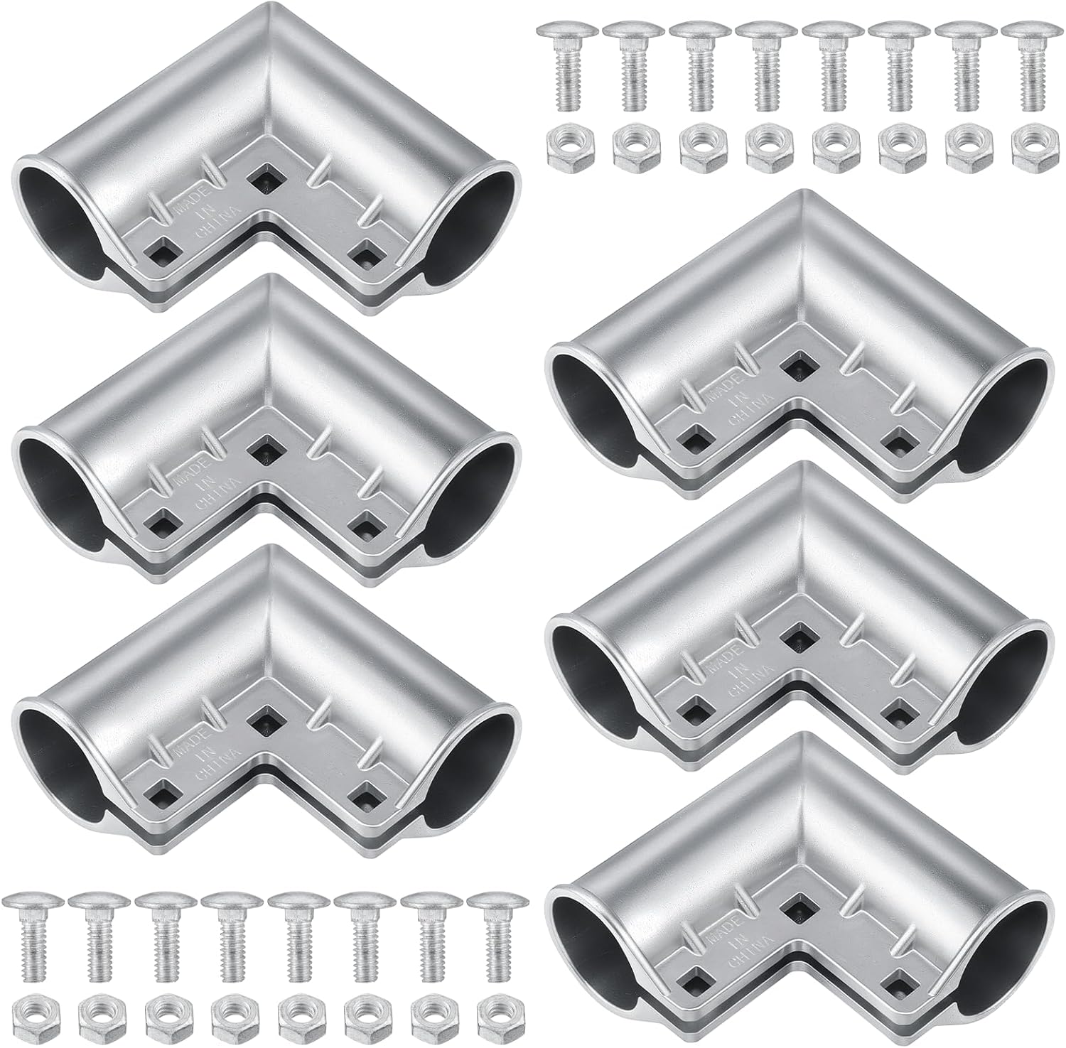 Amazon.com: IANFAN 6 Pack Aluminum Chain Link Fence Gate Corner, 1-3/8 ...