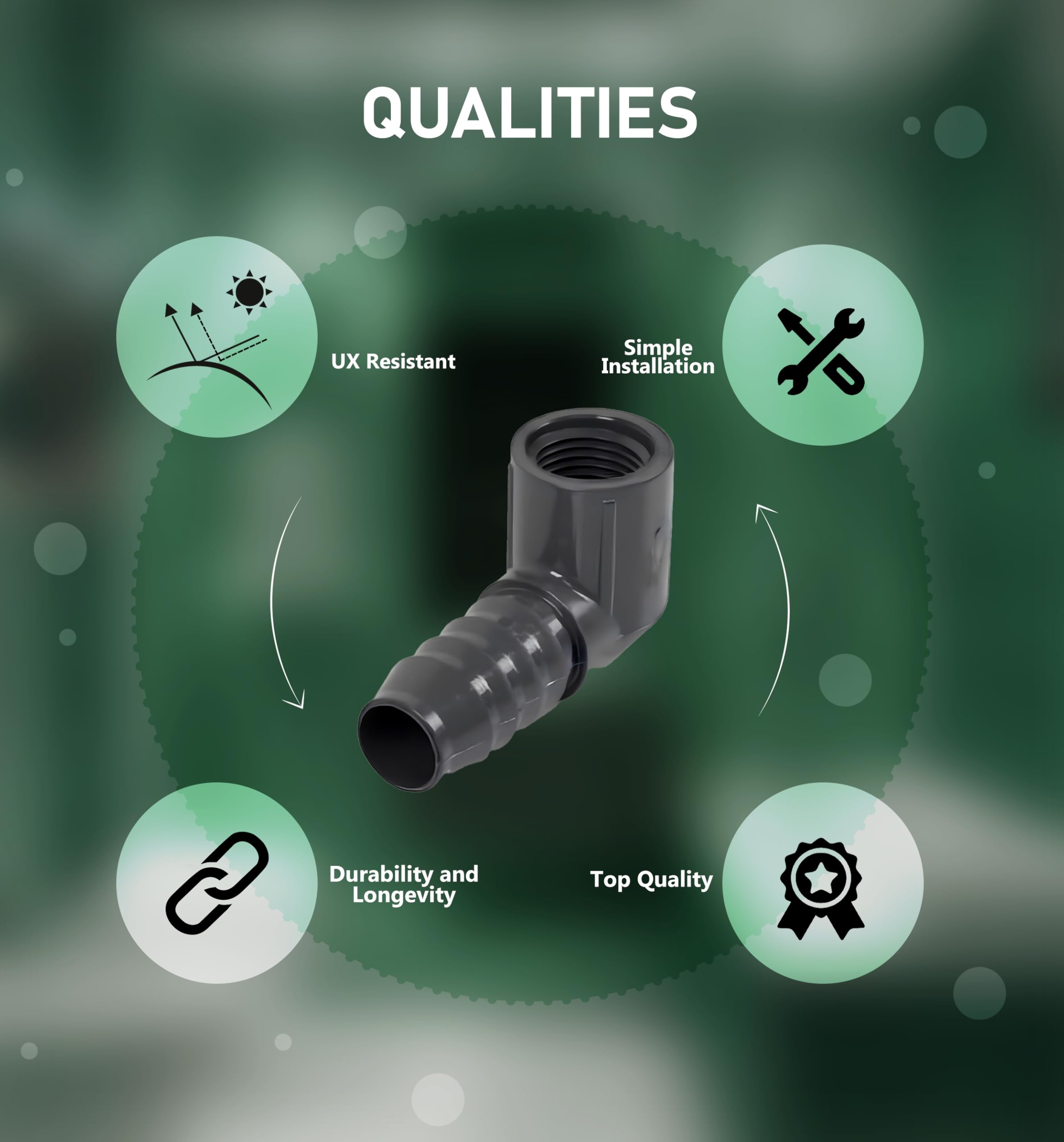 Snapklik.com : Barbed Hose Fitting 3/4" Barbed Insert X 1/2" Female NPT ...